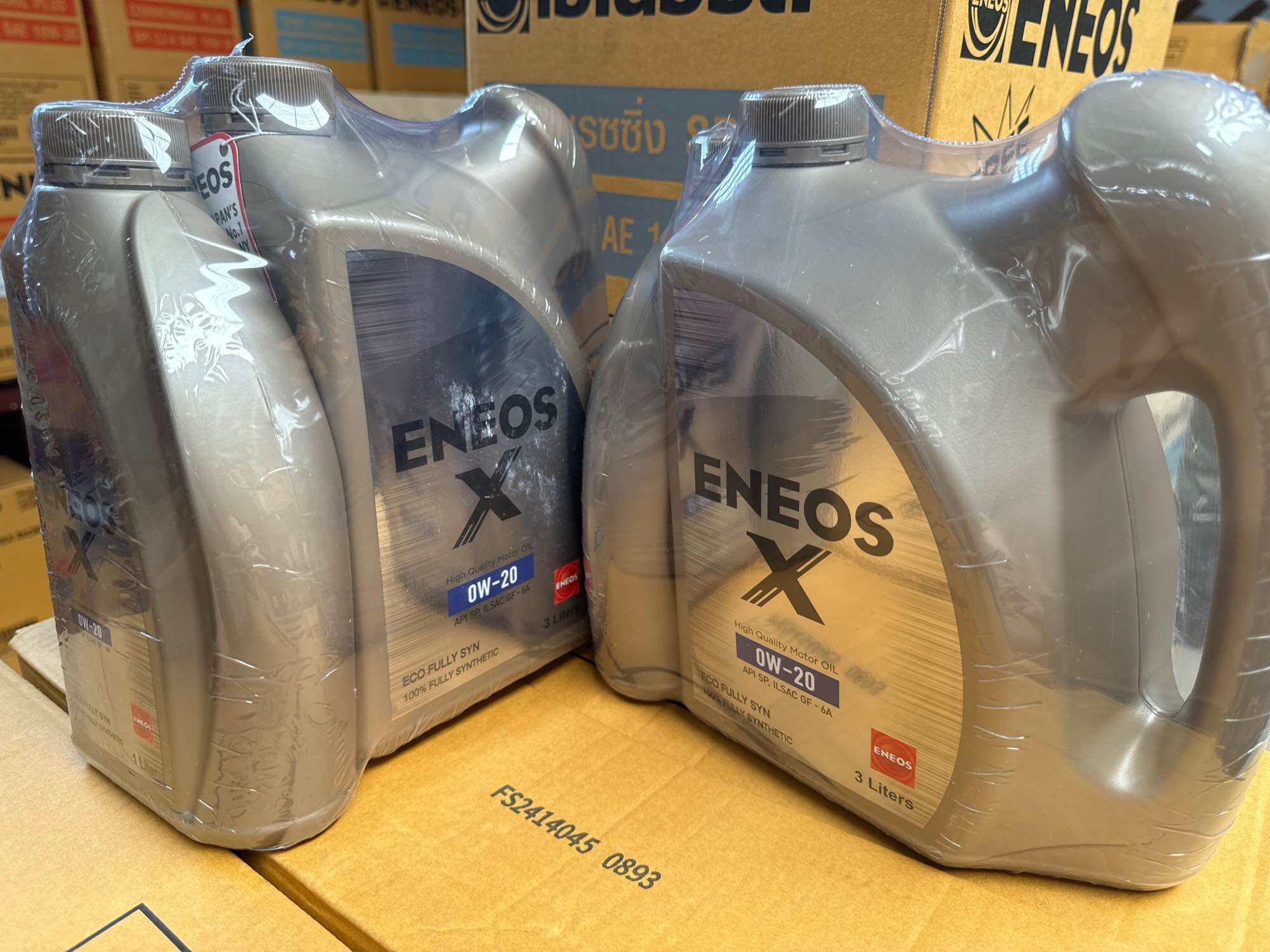 🔥ถูกที่สุด☑️ENEOS X 0W20 FULLY SY 3 L & 3L+ 1 ,3L+1*2ชุด | Lazada.co.th
