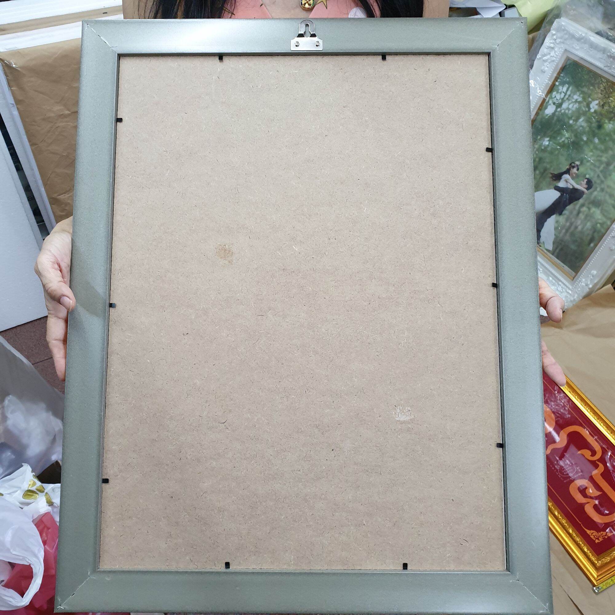 กรอบเปล่า 23x31 นิ้ว ใส่กรอบ พร้อมกระจก หูแขวน - ตั้งใจรวย Shop - ThaiPick