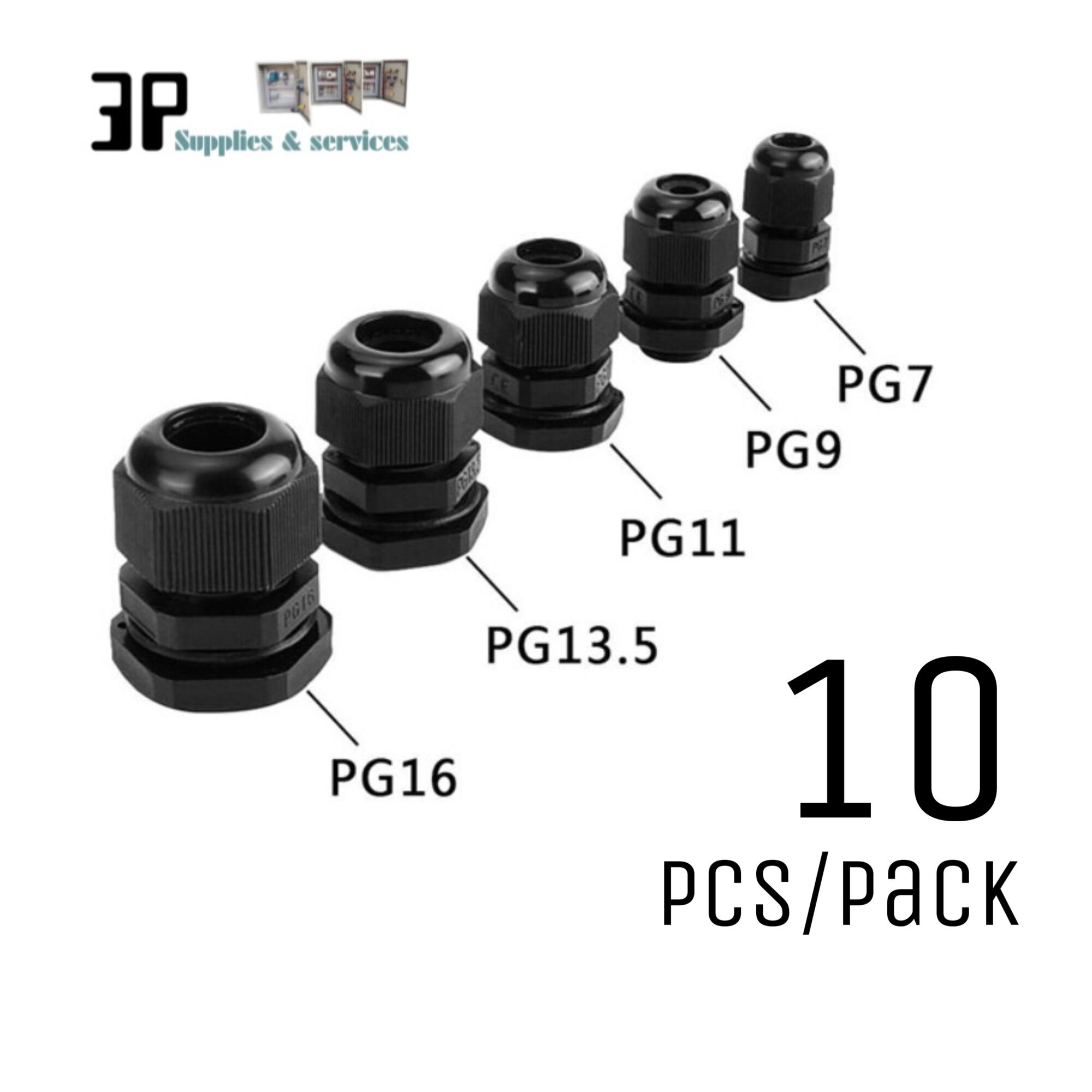 Cable grand เคเบิ้ลแกรนด์ 10 ชิ้น ขนาด PG7 / PG9 / PG11 / PG13.5 / PG16 ...