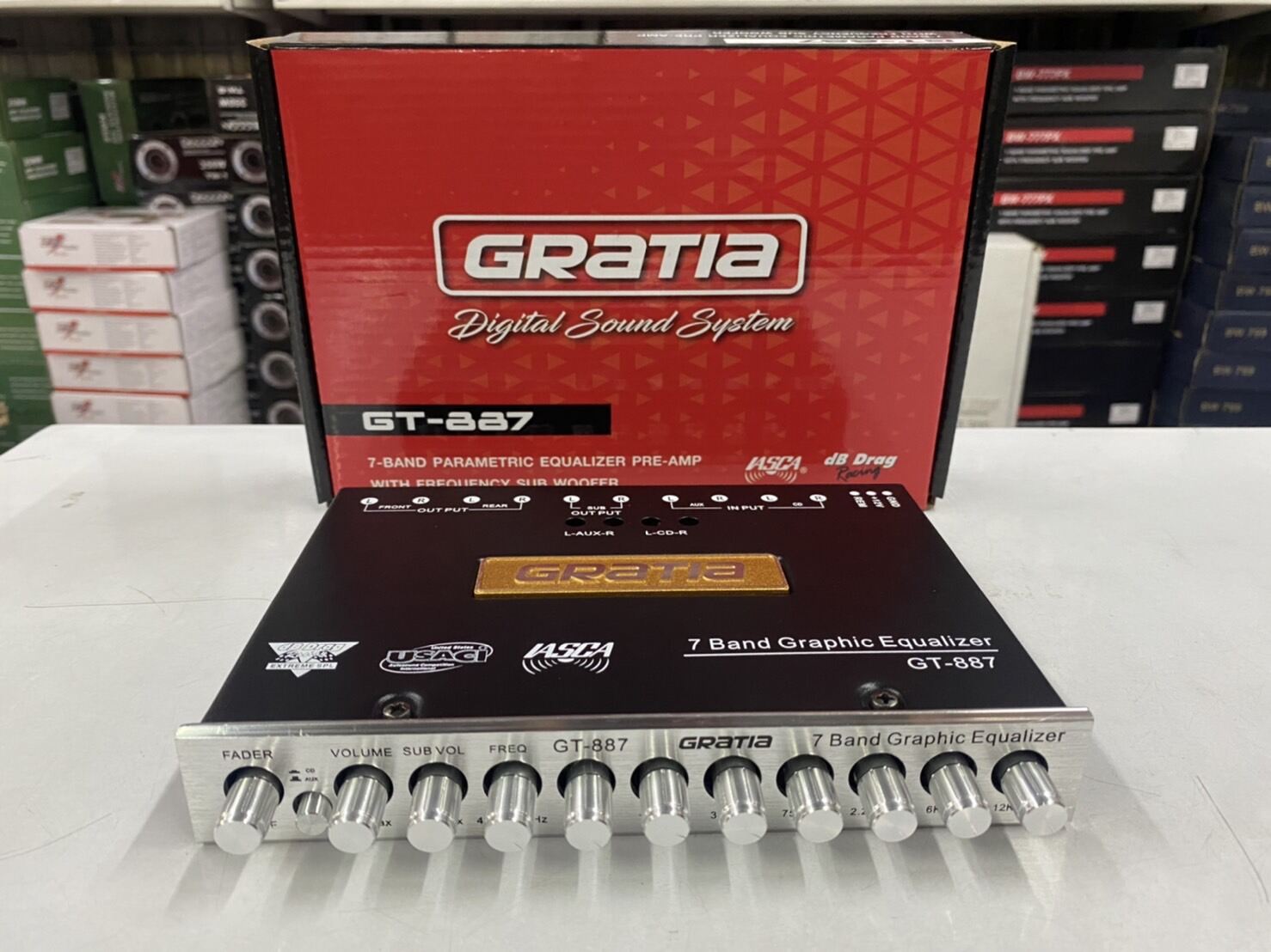 GRATIA GT-007 ปรี 7 BAND คุณภาพดี Max out put 11V RMS - THAILAND AUTO SHOP - ThaiPick