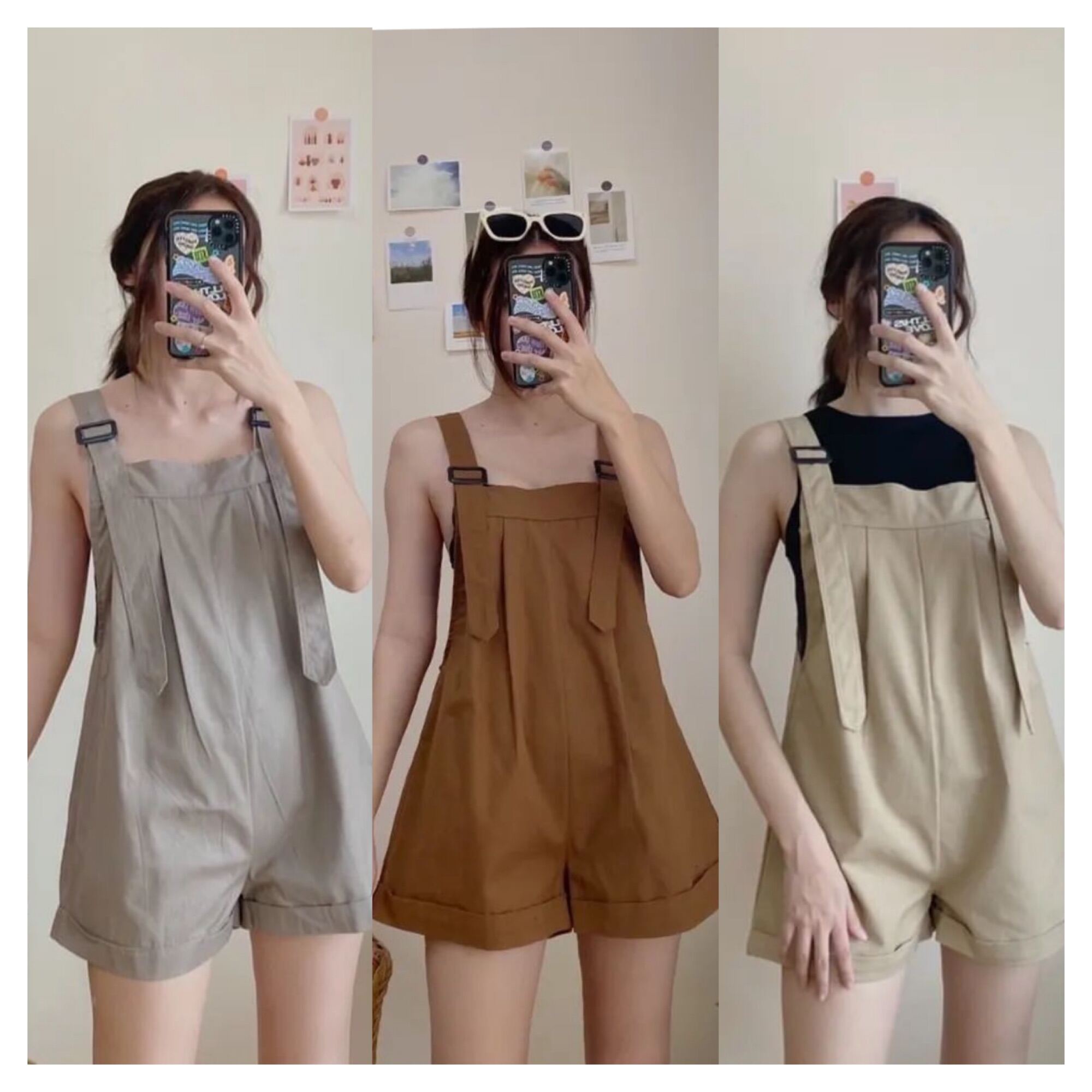 เอื๊ยมขาสั้นแต่งหัวเข็มขัดทรงบาบี้ฟรีไชร์ Koonkana Shop Thaipick
