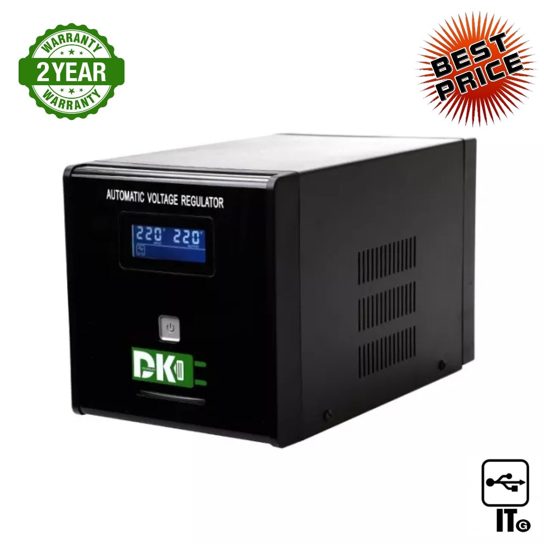Stabilizer AVR 5000VA DK-5000 DK ประกัน 2Y เครื่องปรับแรงดันไฟฟ้า ป้องกันไฟกระชาก Surge ...