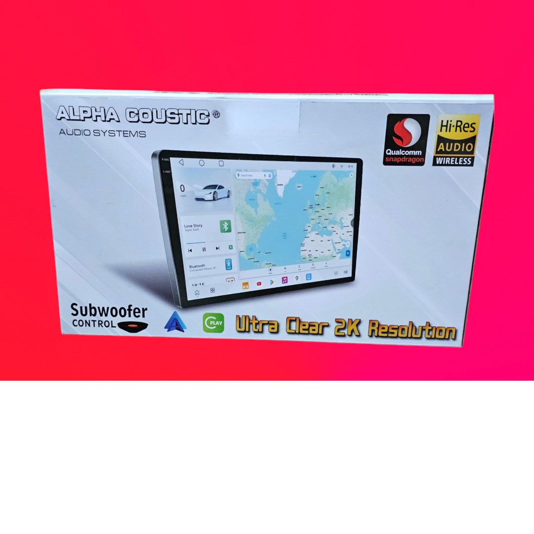 จอแอนดอยร 9 นิ้ว ALPHA COUSTIC TQ9 2K RAM 4 GB ROM 64 GB ANDROID 13 Ver ...