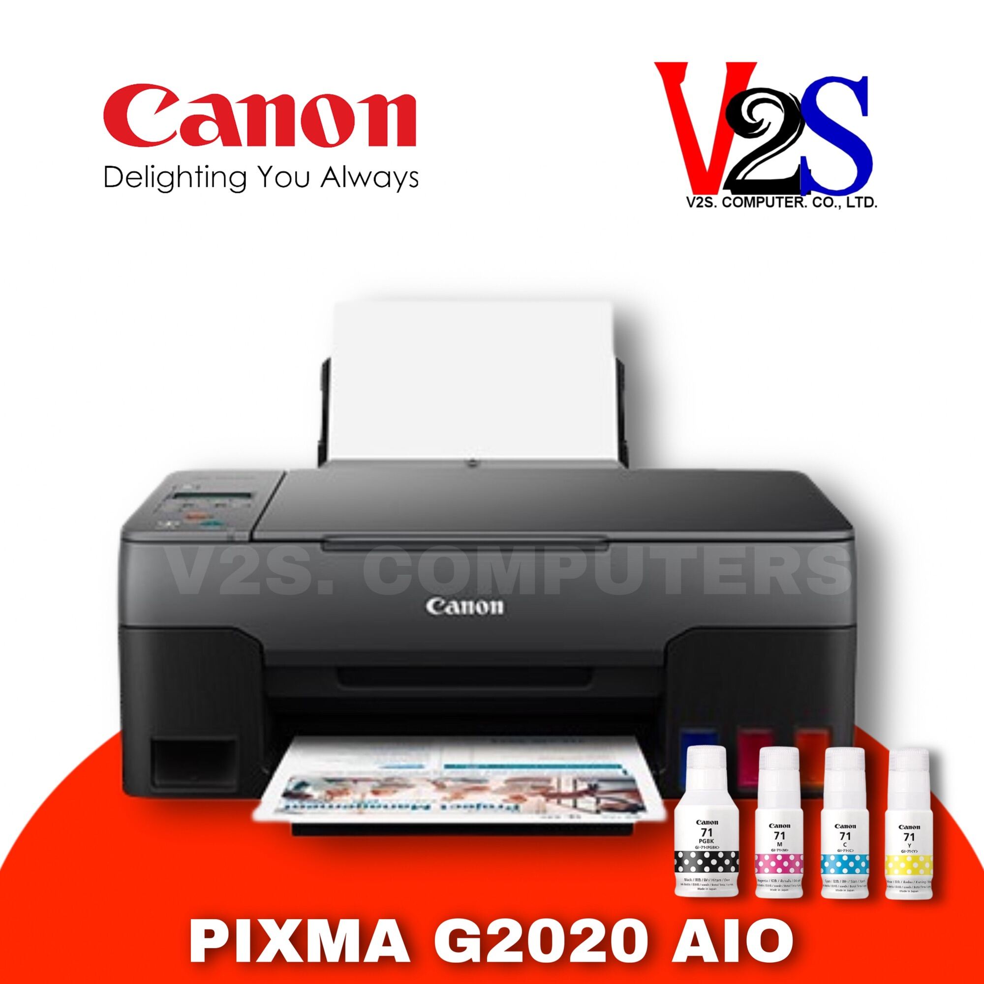 Canon Printer PIXMA รุ่น G2020 AIO เครื่องปริ้นเตอร์มัลติฟังก์ชันอิงค์ ...