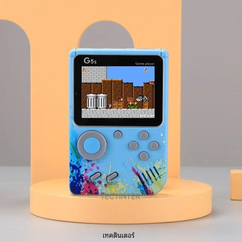 Tectinter เกมคอนโซลวิดีโอเกมมินิแบบพกพาย้อนยุคทีวีมือถือเครื่องเล่นเกมในตัว500เกมแอลซีดีหน้าจอ ...