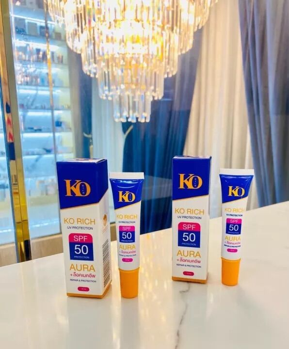 กันแดดออร่า เคโอ ริช (Ko rich) ปกป้องผิวหน้าจากแสงแดด เนื้อบางเบา เผย ...
