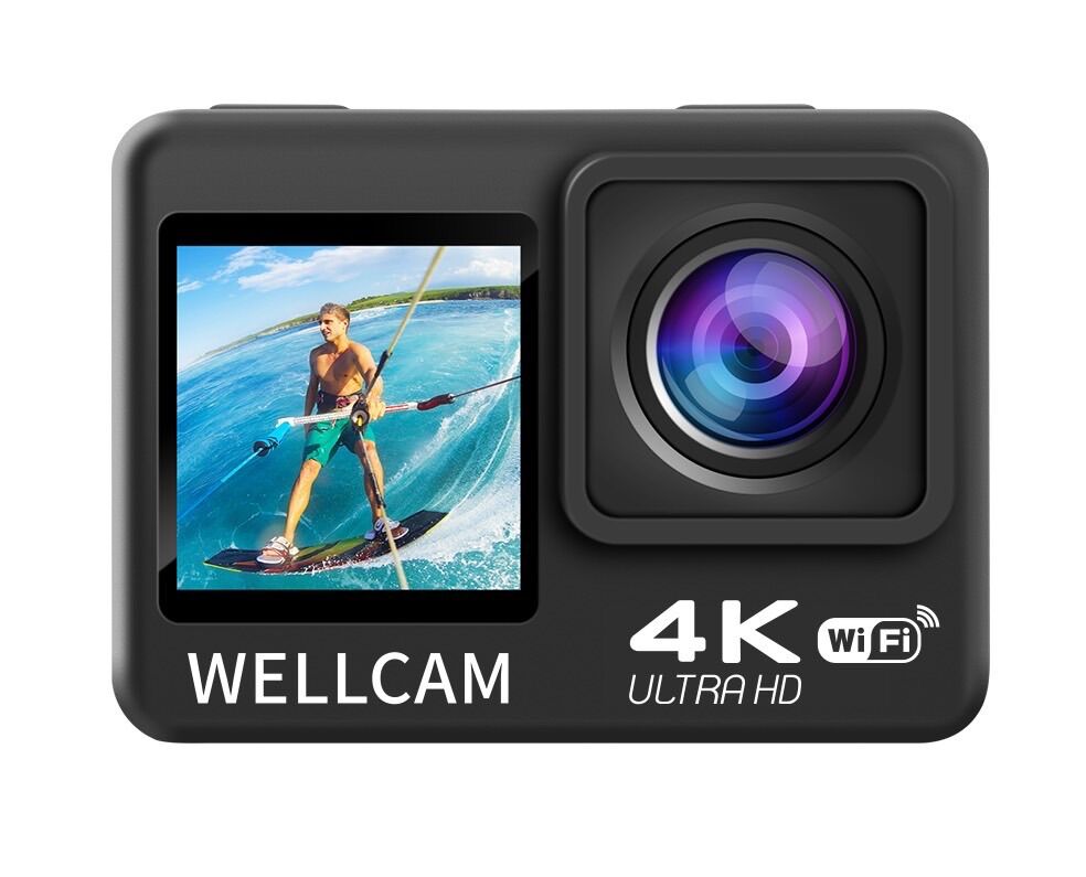 กล้องติดหมวกมอเตอร์ไซร์และถ่ายใต้น้ำ WELL CAM by AUSEK 4KAT-S60TR allwinnerV316 ACTIONCAMERA ...