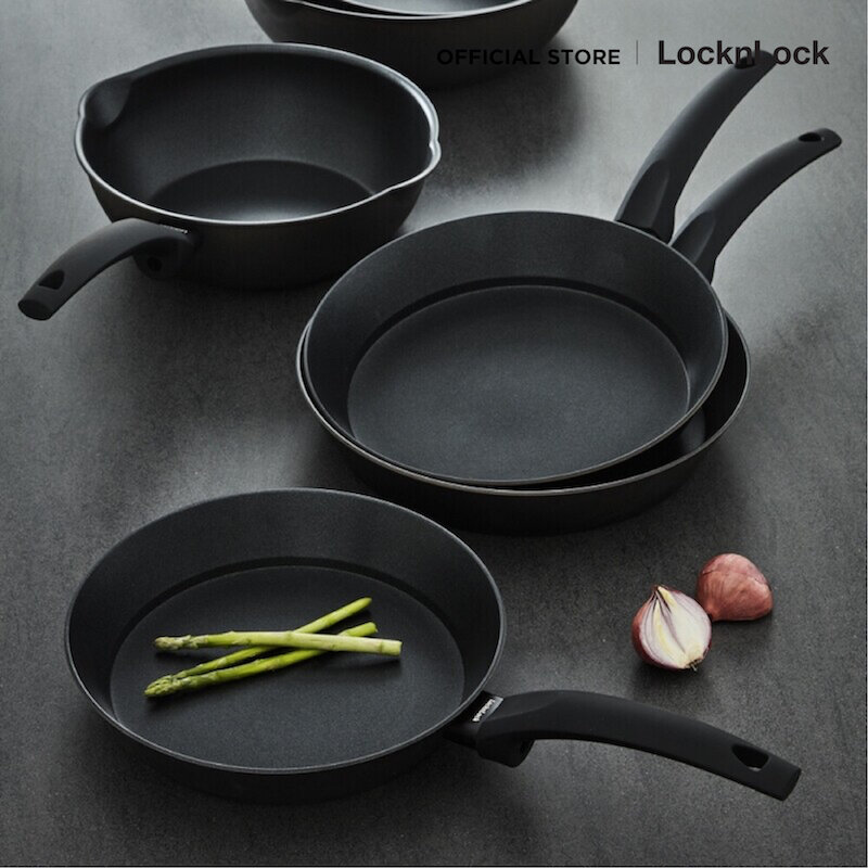 LocknLock กระทะเคลือบไทเทเนียม Brawny IH Cookware ขนาด 28 cm. รุ่น ...