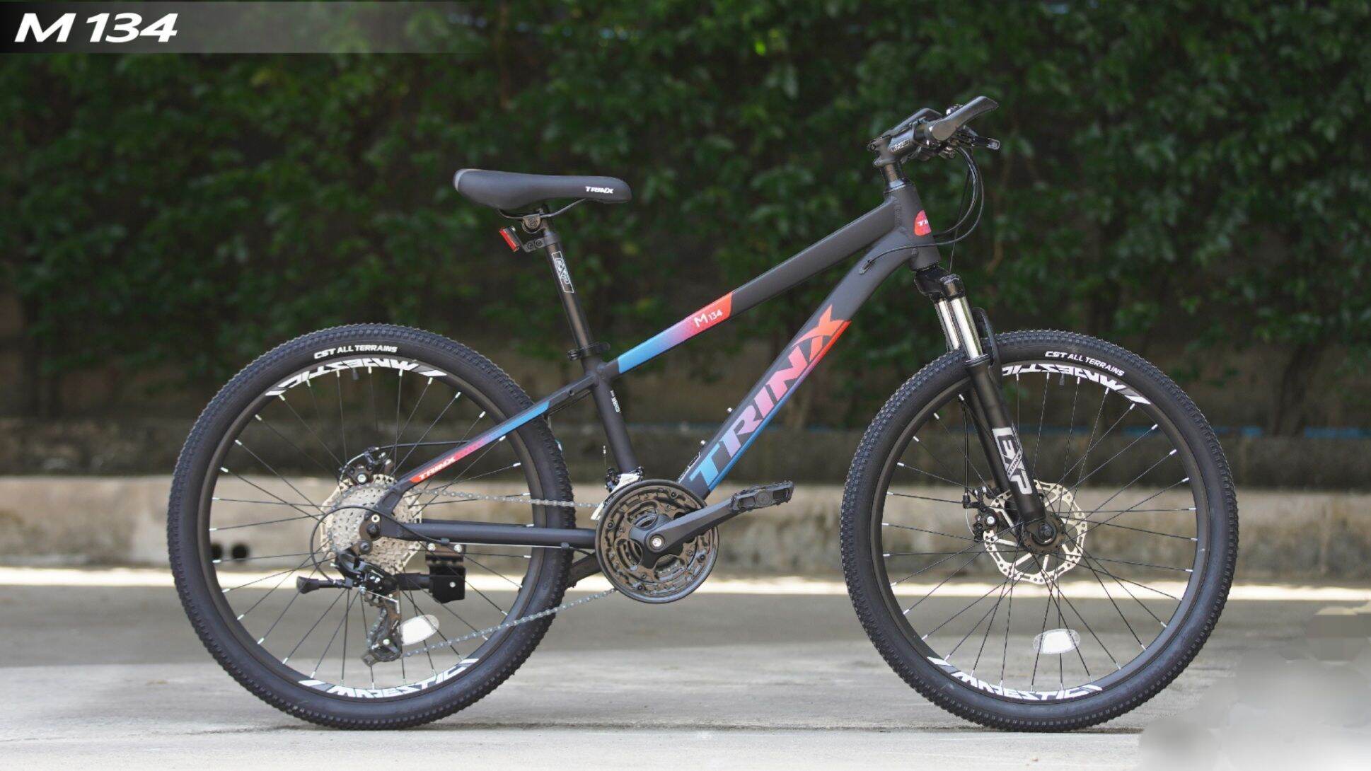 TRINX M134(ส่งฟรี+ผ่อน0%) จักรยานเสือภูเขา ล้อ 24" เกียร์ SHIMANO 21SP ...