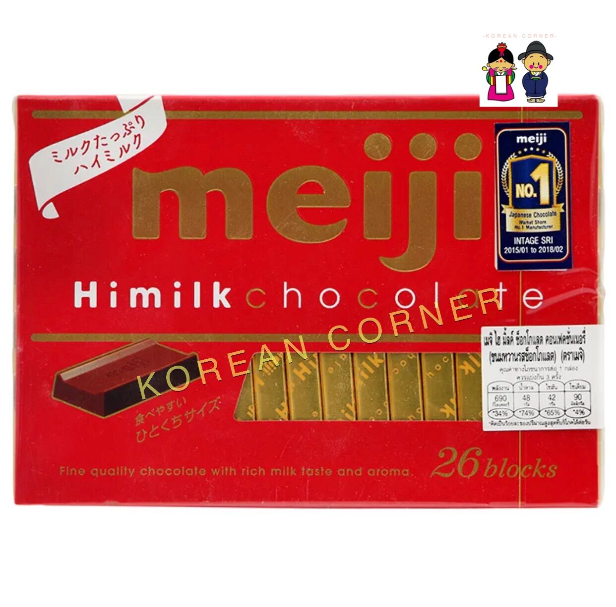 Meiji ช็อกโกแลตนม ดาร์กช็อกโกแลต Milk Chocolate/ Dark Chocolate Snacks ...