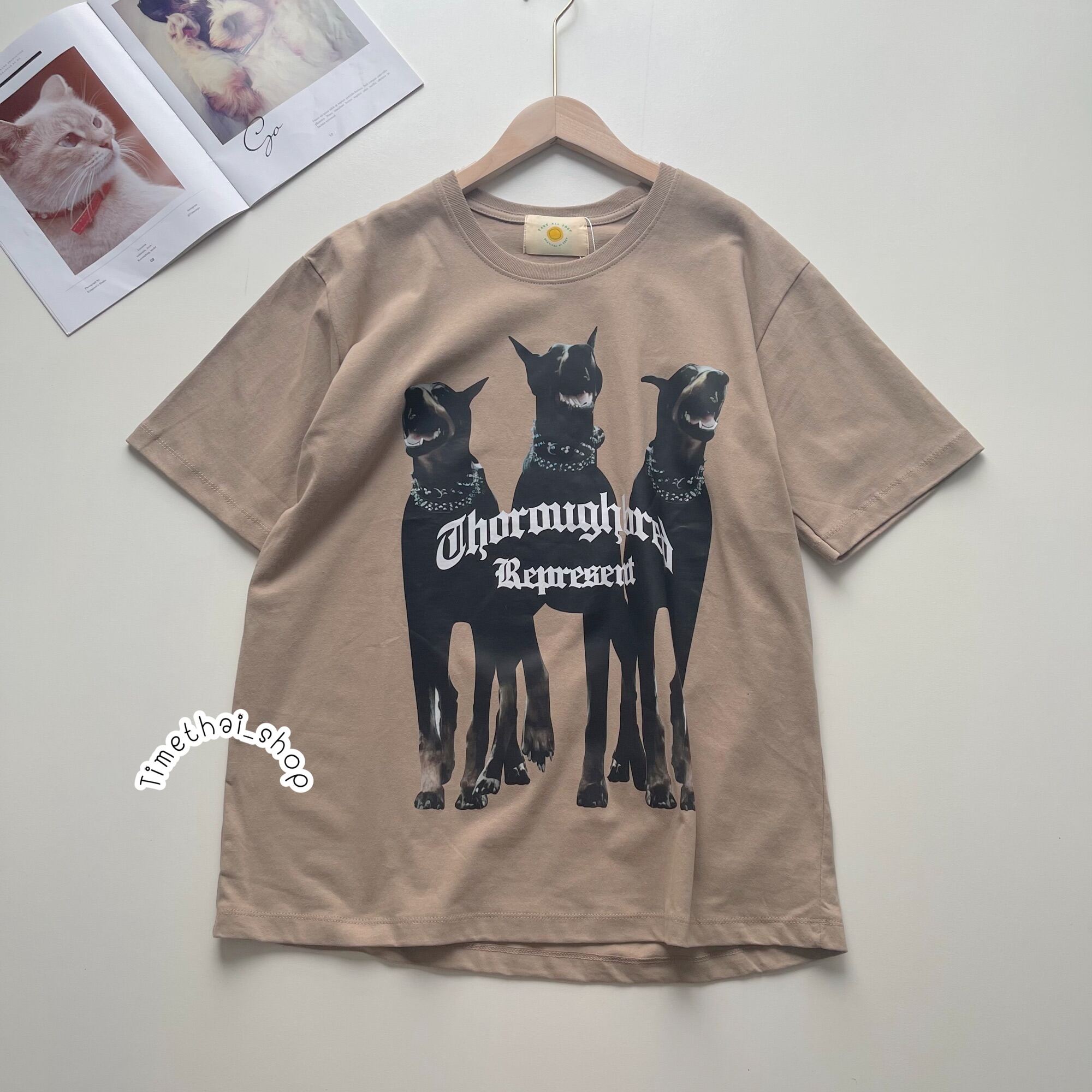 เสื้อOversizeลายสุดฮิตตต REPRESENT DOBERMAN🖤 | Lazada.co.th