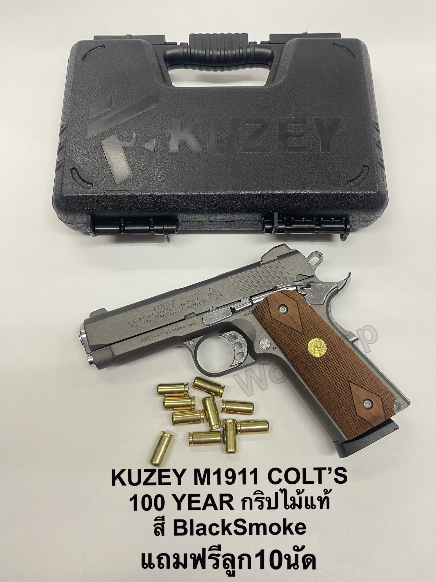 Blank Kuzey M1911 ลำกล้อง 5 นิ้ว 9mm P.A.K. สีไททัน ใช้ถ่ายทำภาพยนตร์ ...