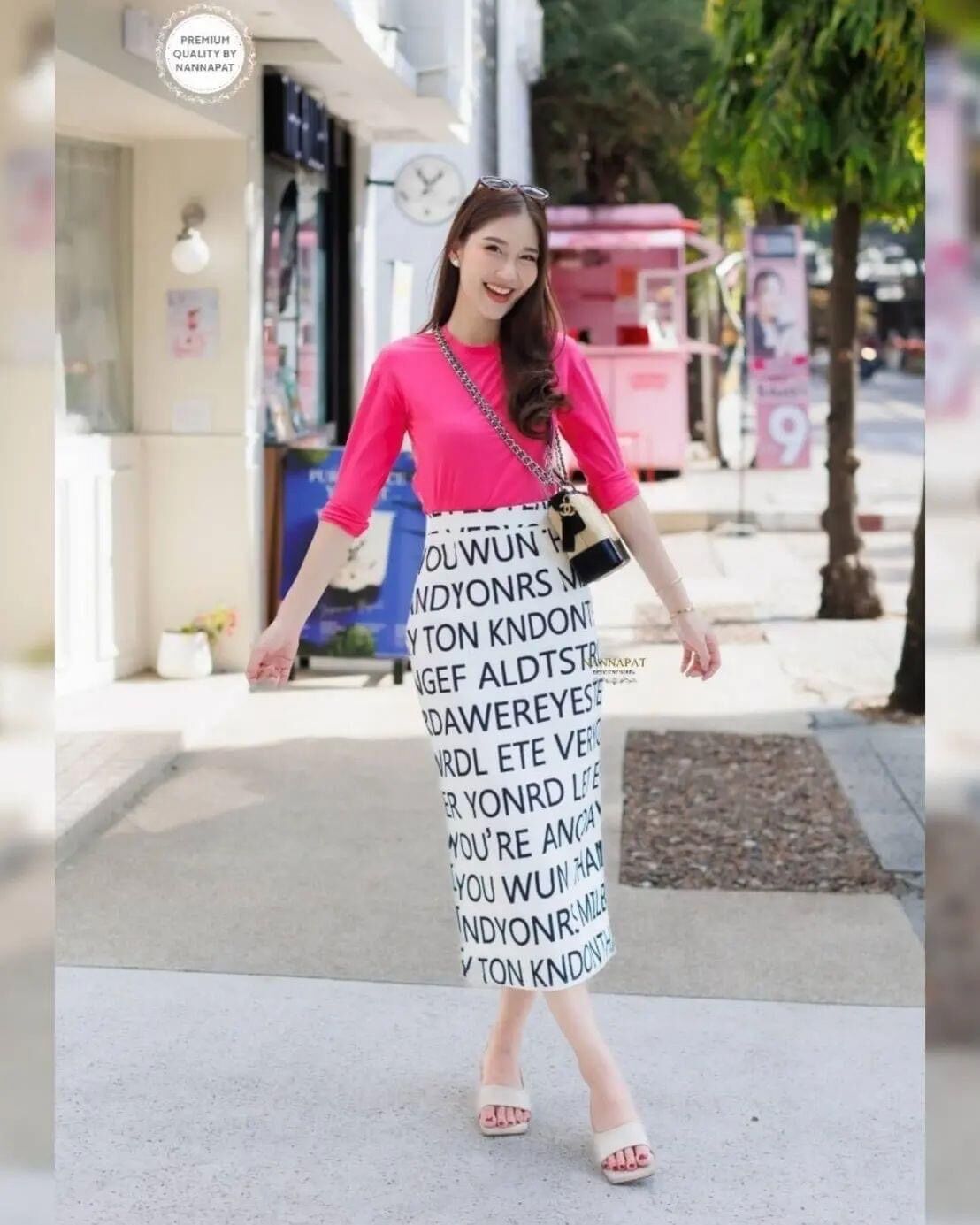 เซตกระโปรง ป้าย Nannapat sz.L - BowBeauty910 - ThaiPick