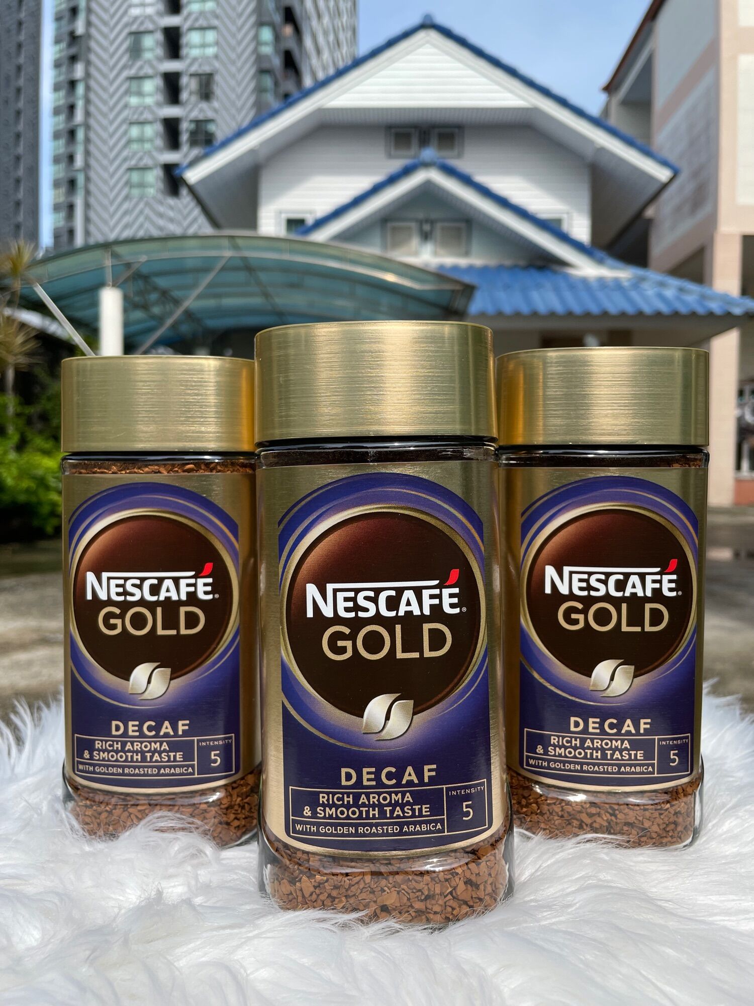 Nescafe' Gold DECAF (Rich&Smooth) 200g.(ฉลากiม่วง)แพคเกจใหม่ Lotล่าสุด ...