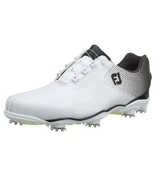FootJoy Men's DNA HELIX BOA SPIKES Golf Shoes รองเท้ากอล์ฟผู้ชายสีขาวดำ ...