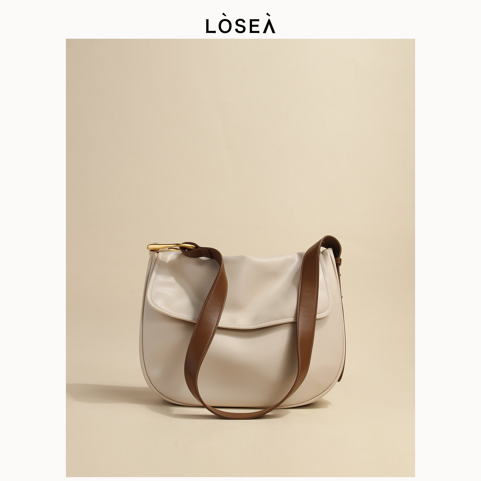 LOSEA หนังอ่อนนุ่มชนกลุ่มน้อยกระเป๋าหญิงความจุขนาดใหญ่ Tote Bag กระเป๋า ...