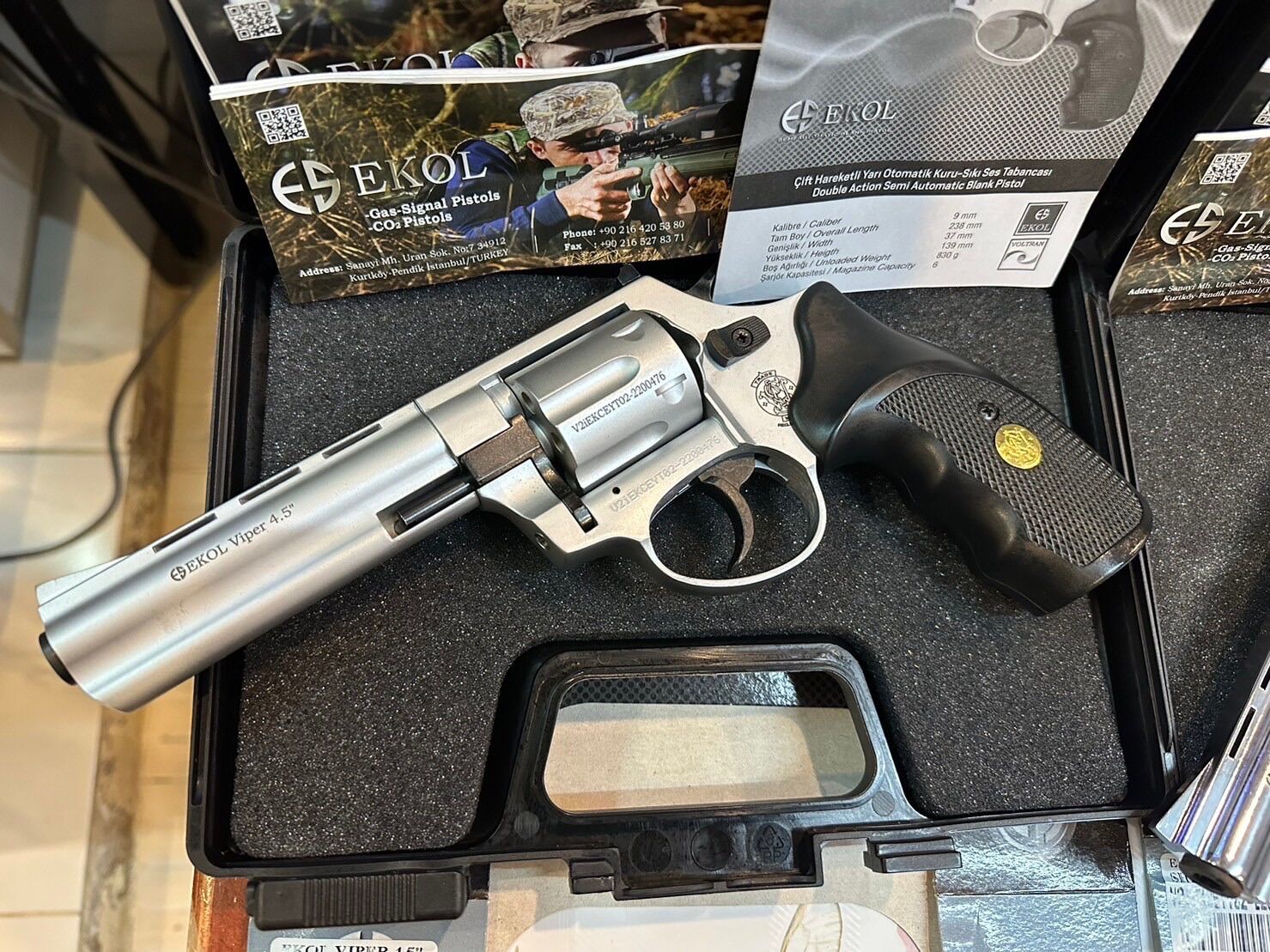 [ โปร ] แบลงค์กัน ปืนเสียงเปล่า EKOL VIPER 4.5 9mm P.A.K. | Lazada.co.th