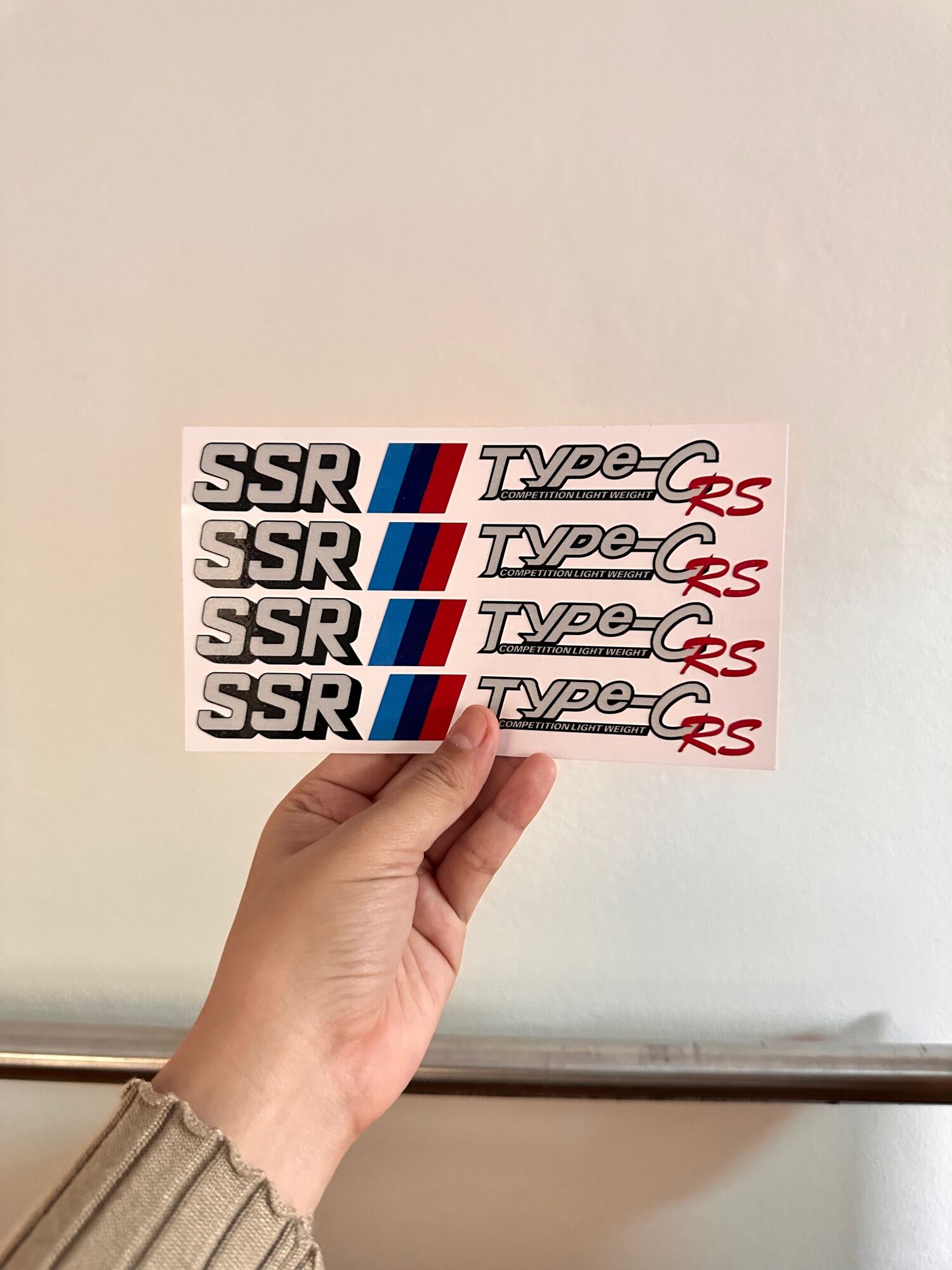 สติ๊กเกอร์ติดล้อแม็ก Type-C SSR - Sky Sticker - ThaiPick