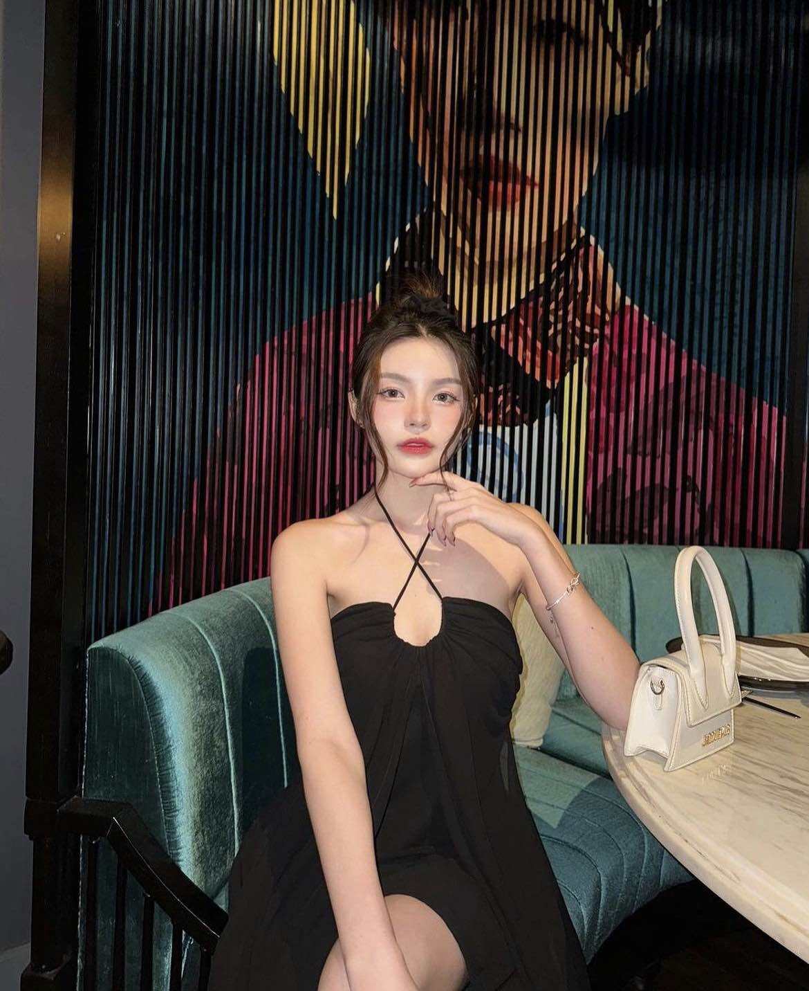 Soeur Dress - Black🥀 🌷🕊️🦢🐇🧁🤍 ชุดเดรสชัวเอม หน้าอกมีฟองน้ำ ซับในทั้งตัว SE-BLACK | Lazada.co.th