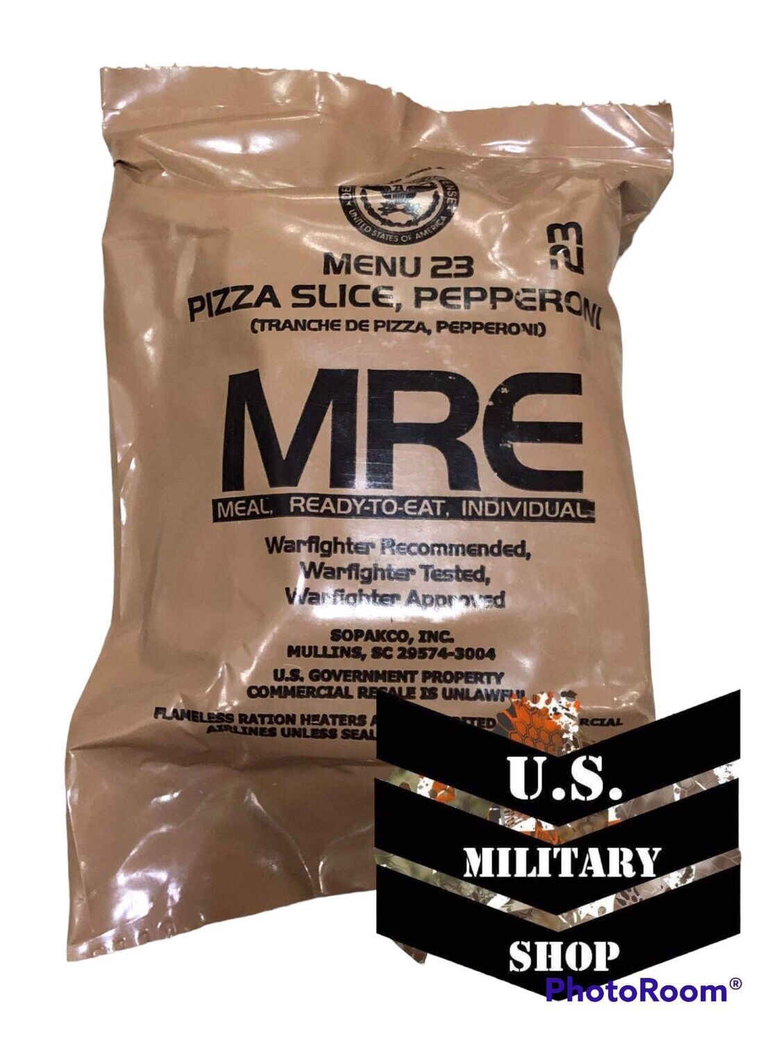 อาหารพร้อมทาน อาหารสำเร็จรูป MRE Menu 23 Pepperoni Pizza Slice | Lazada ...