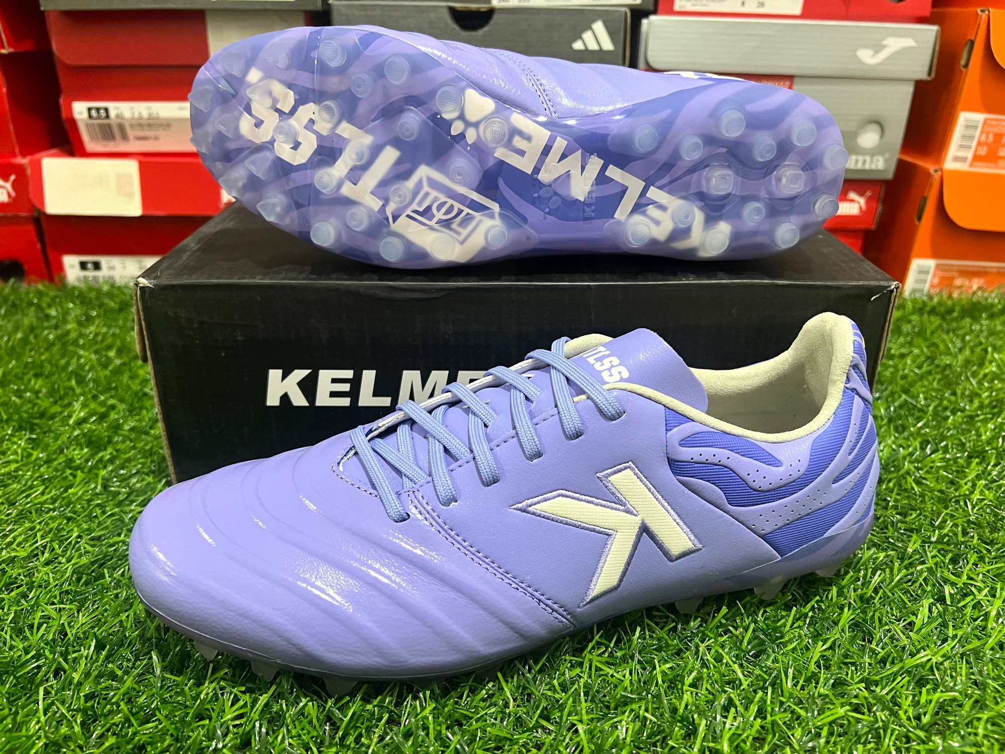 สตั๊ด รองเท้าฟุตบอล Kelme X TLSS MG ตัวท๊อป หนังจิงโจ้ | Lazada.co.th