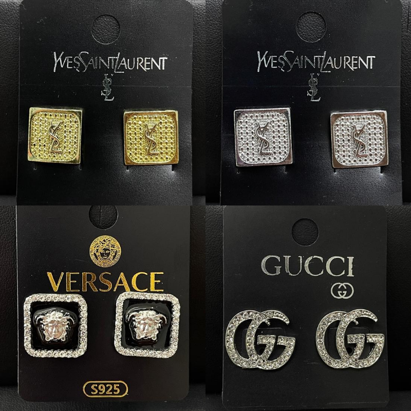 ต่างหูแบรนด์ ตุ้มหูDior GG Lv และอื่นๆ แฟชั่นติดหูสวยน่ารักสำหรับ ...