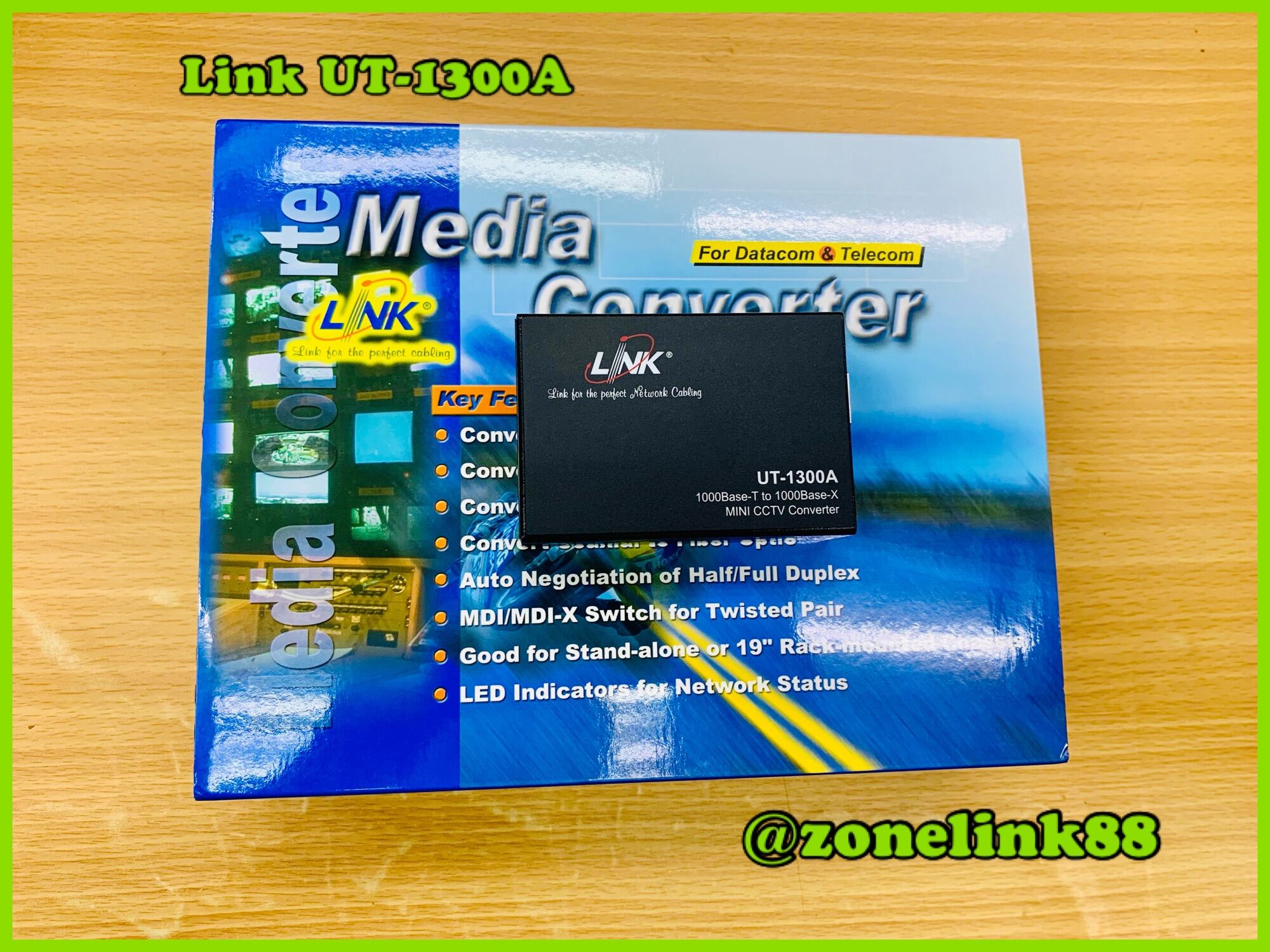 Link Media Converter UT-1300A 1000Base-T to 1000Base-X Mini CCTV Converter | Lazada.co.th