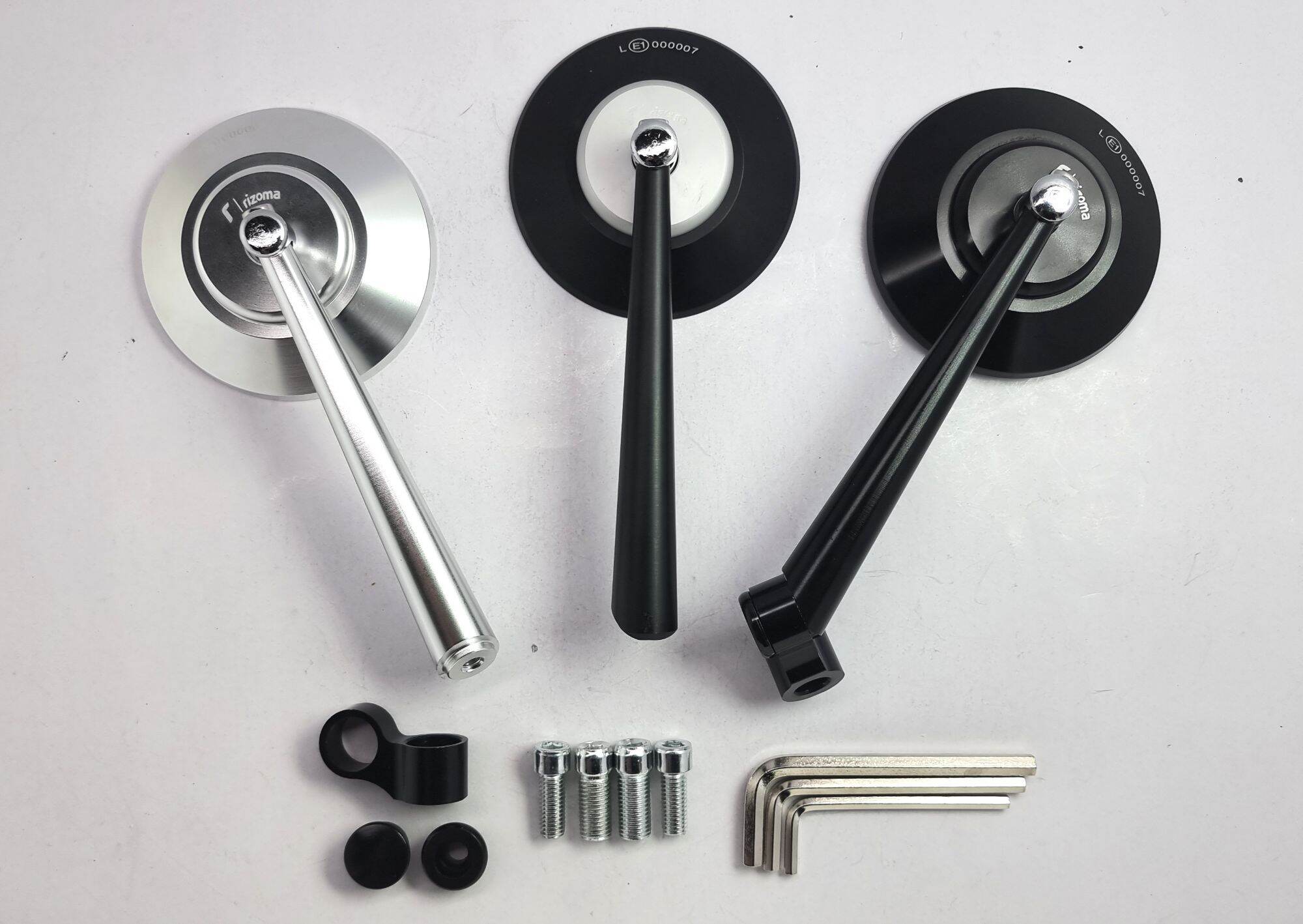 กระจก Rizoma RZM ก้านดำ มีโลโก้ | Lazada.co.th