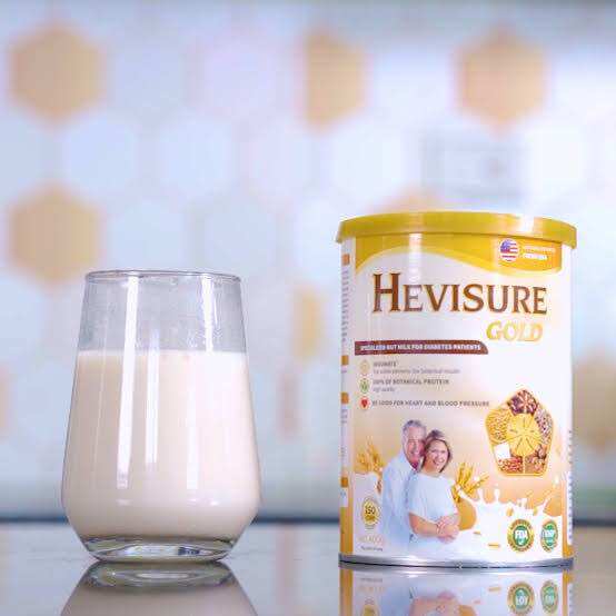 Hevisure Gold 400g. 2กระปุก เฮวิชัวร์ โกลด์นัท นมสำหรับผู้เป็นเบาหวาน ...