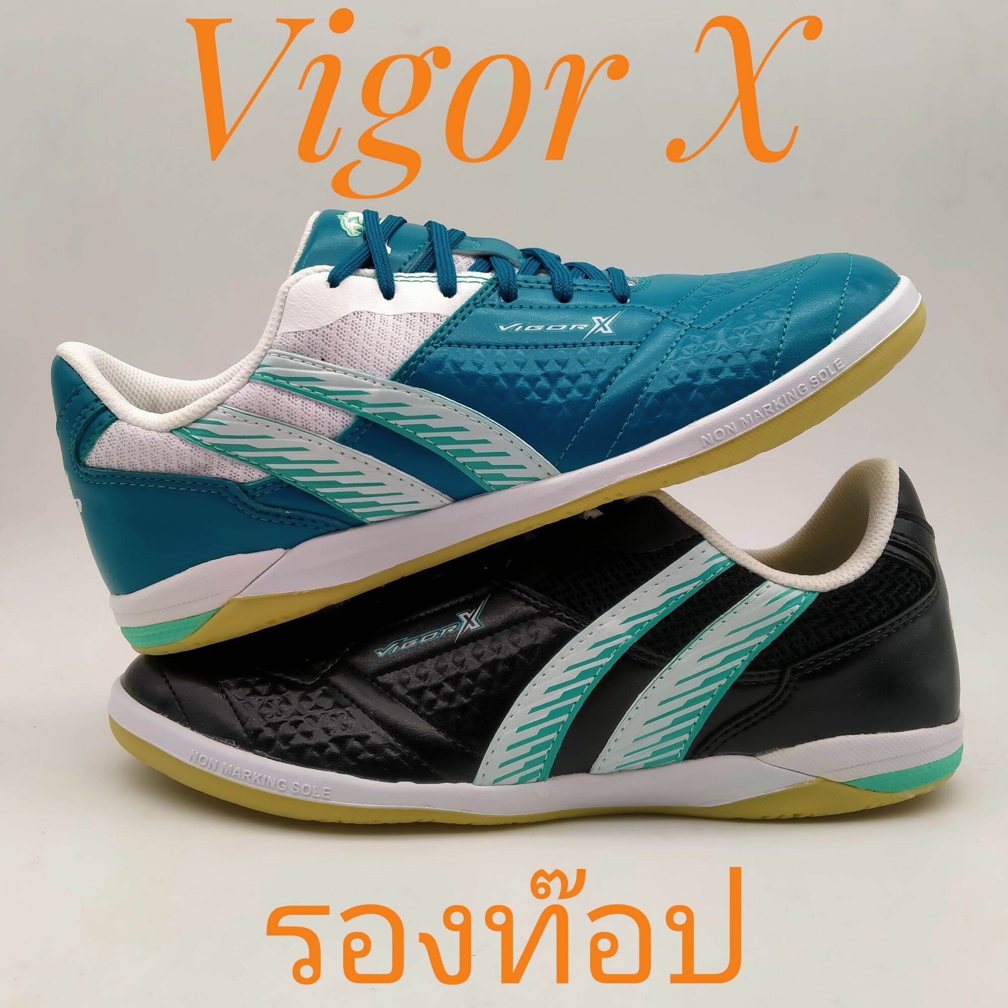 (PANลิขสิทธิ์)รองเท้าฟุตซอล PAN Vigor X รองท๊อปพื้นยางดิบ สีใหม่2023 ...