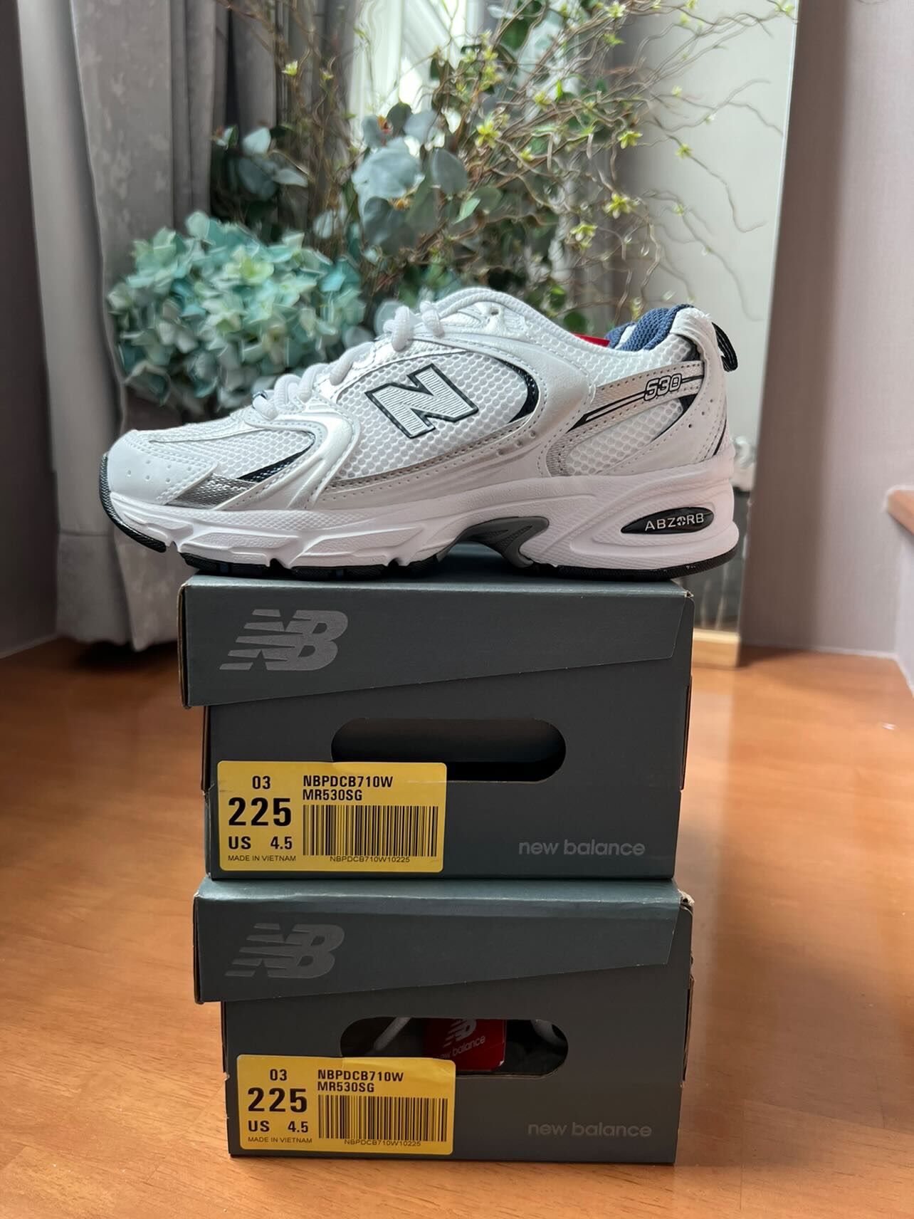 New Balance 530 SG (SGสีขาว เงิน) พร้อมส่ง ของแท้100จากช้อปเกาหลี ...
