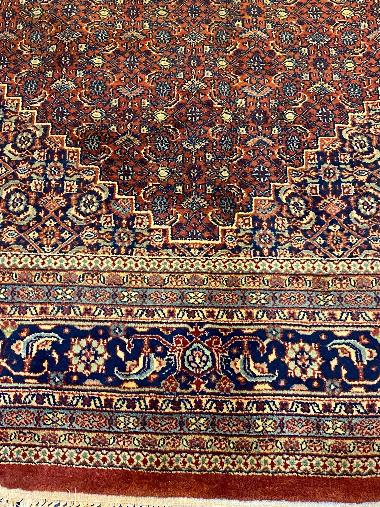 Persian bijar carpet wool on cotton based size 364x274 cm from Iran ...