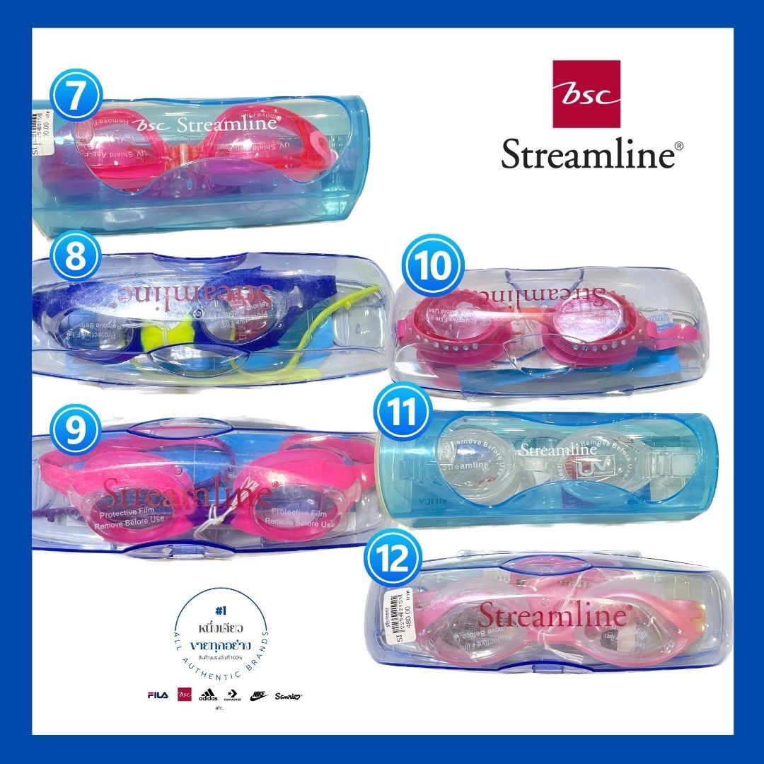 แว่นตาว่ายน้ำ ของ bsc streamline ใส่ได้ตั้งแต่เด็ก 3 ขวบขึ้นไป - หนึ่ง ...