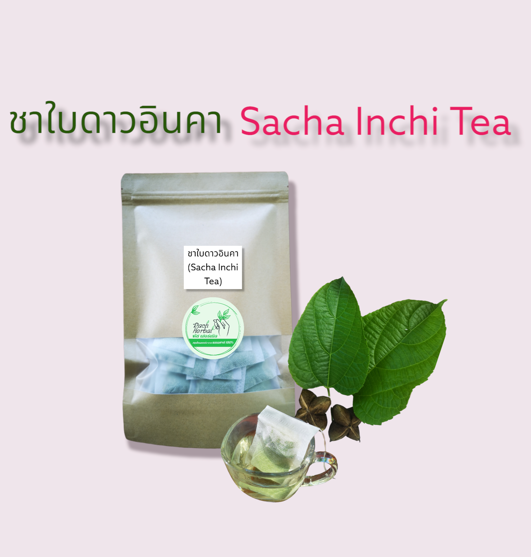 💥สินค้าใหม่💥ชาใบดาวอินคา Sacha Inchi Tea ผลิตจากใบถั่วดาวอินคา100% ...