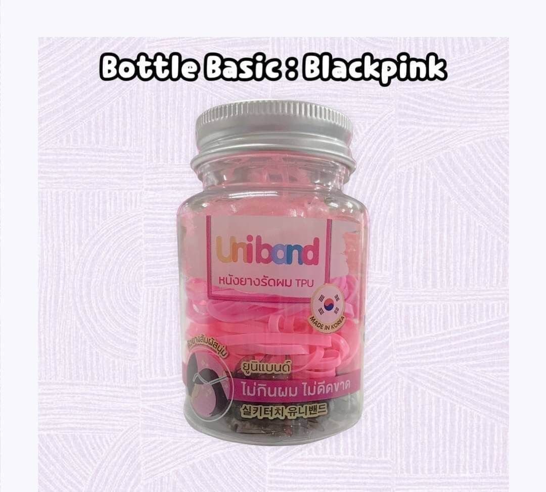 ไซส์ Basic ยางรัดผมเกาหลี Uniband สำหรับเด็กโต แบบขวด 🌈สัมผัสนุ่มลื่น ...