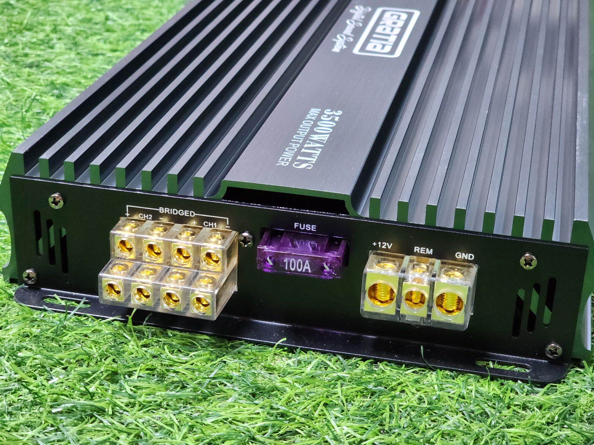 เพาเวอร์แอมป์ ขับกลาง แหลม GT-500.4 3500w Gratia เพาเวอร์แอมป์ AB 4ch เครื่องขยายเสียงรถยนต์ ...