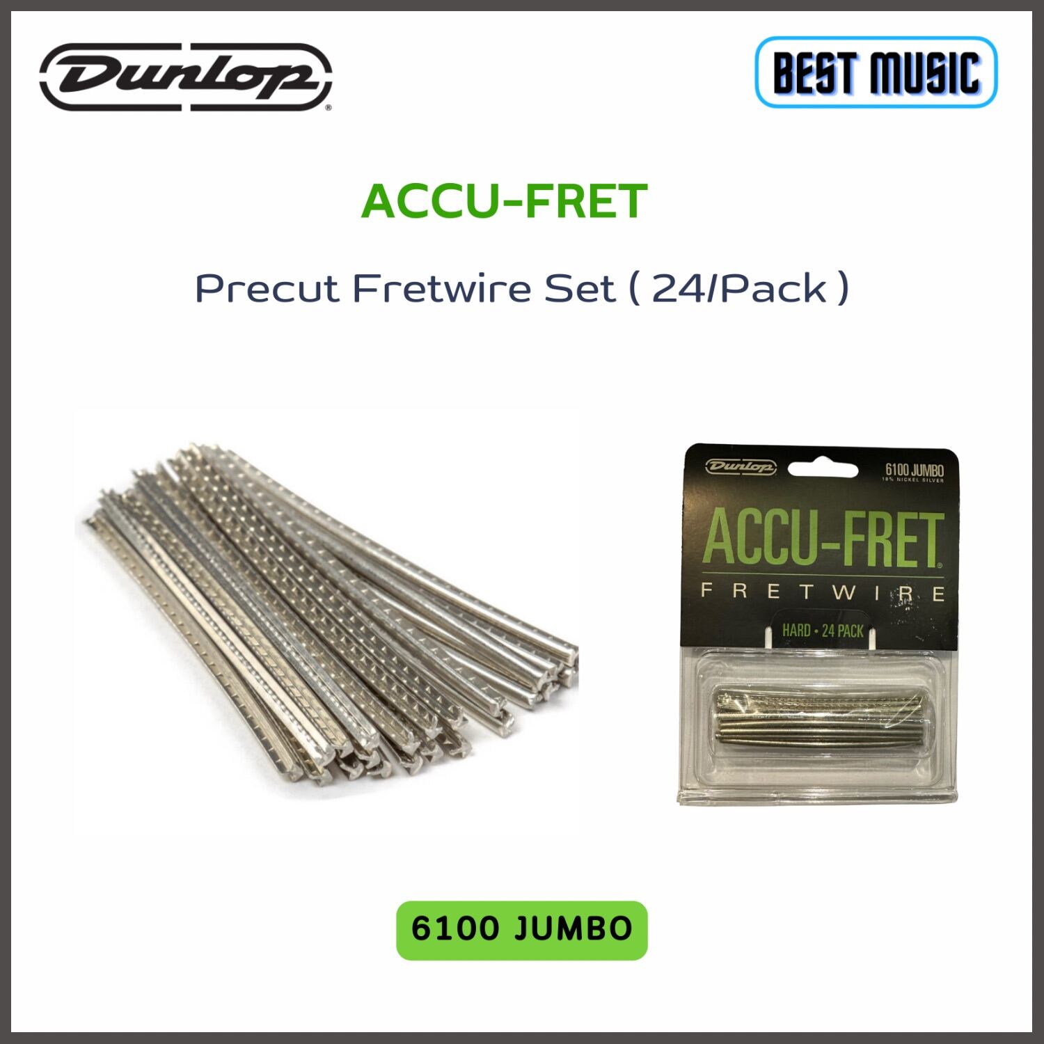 DUNLOP JUMBO ACCU-FRET® FRETWIRE 6100 ( 24 / Pack) | Lazada.co.th