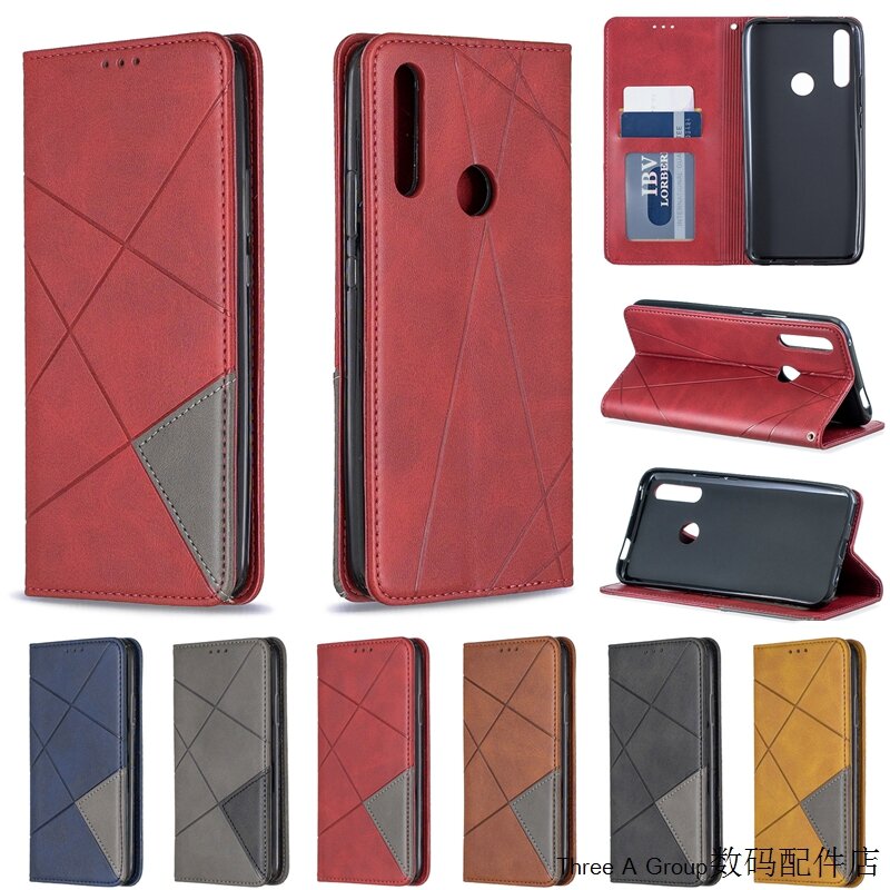 เคสโทรศัพท์มือถือฝาพับ2019เหมาะสำหรับ Huawei y9prime STK-L22เคสป้องกัน ...