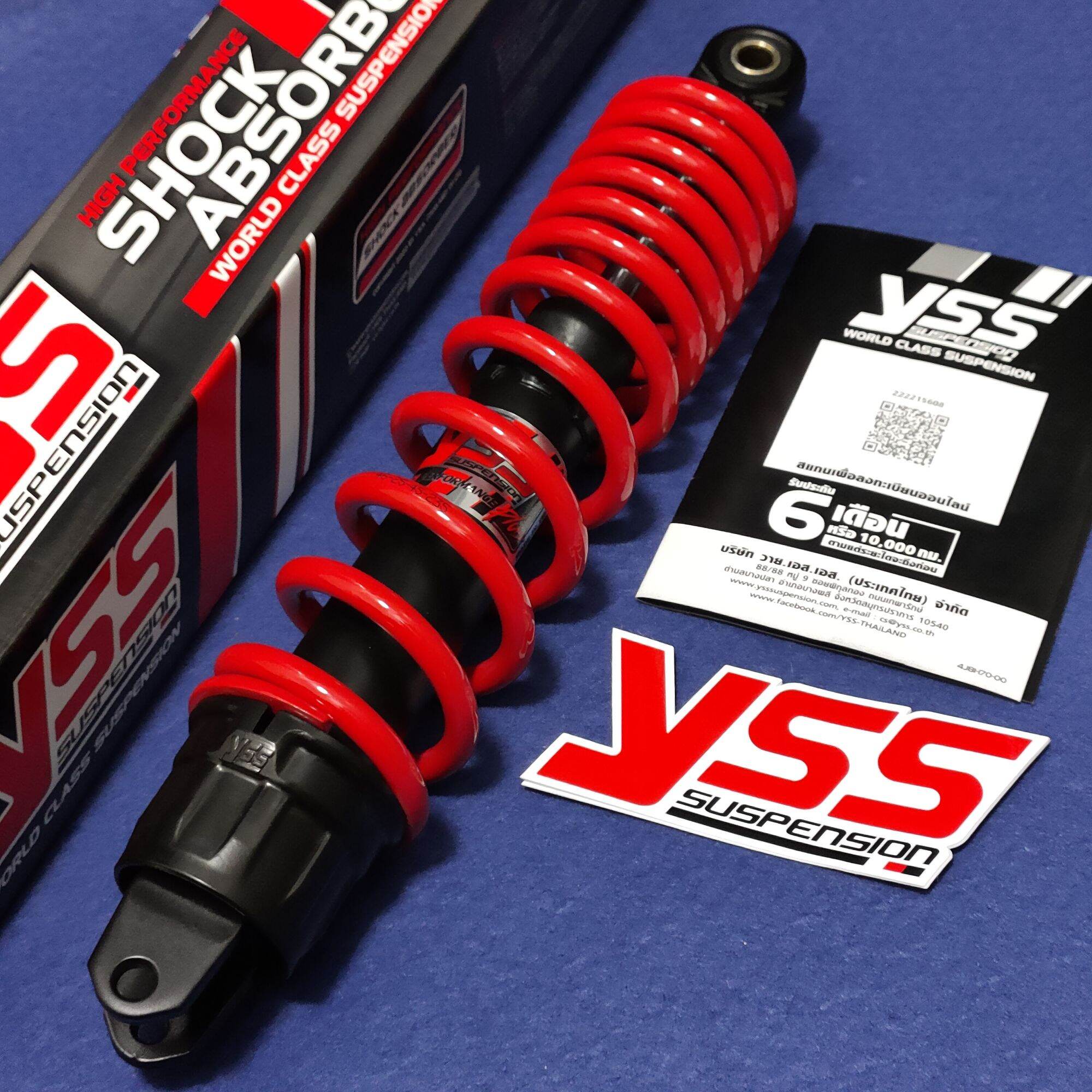 YSS โช็คหลัง CLICK 125iCLICK 150i (สูง 330 มม.) สีแดง yssแท้ 100 (มีรับ ...