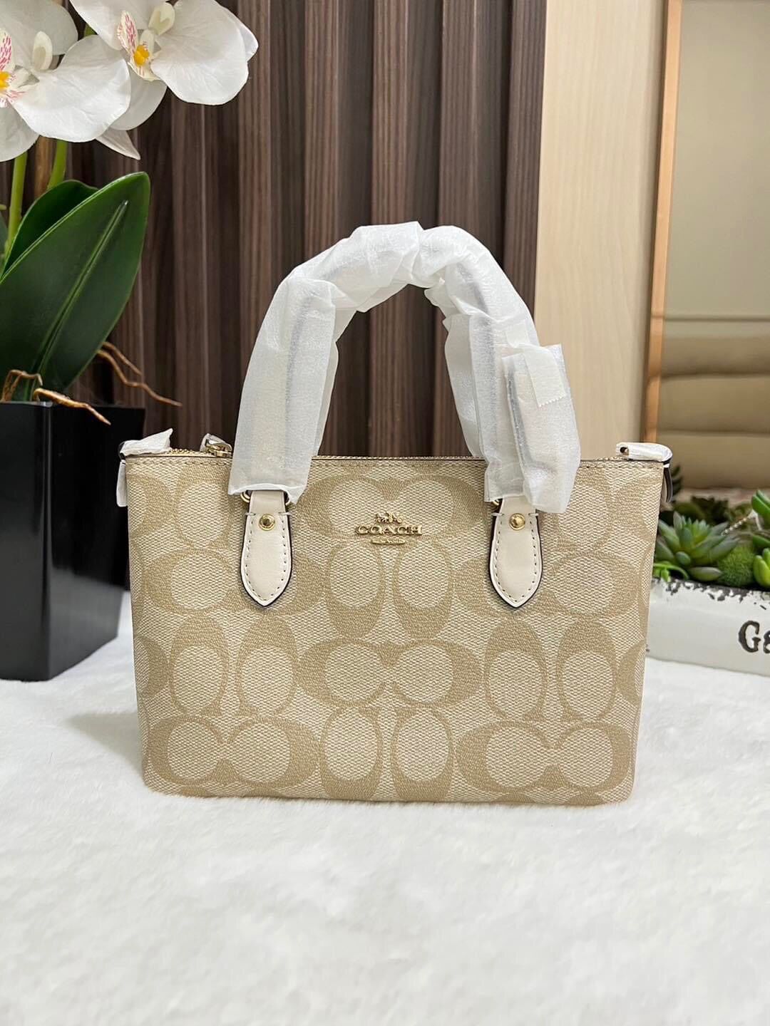 ของแท้💯% พร้อมส่ง Coach Mini Gallery Crossbody In Signature Style No ...