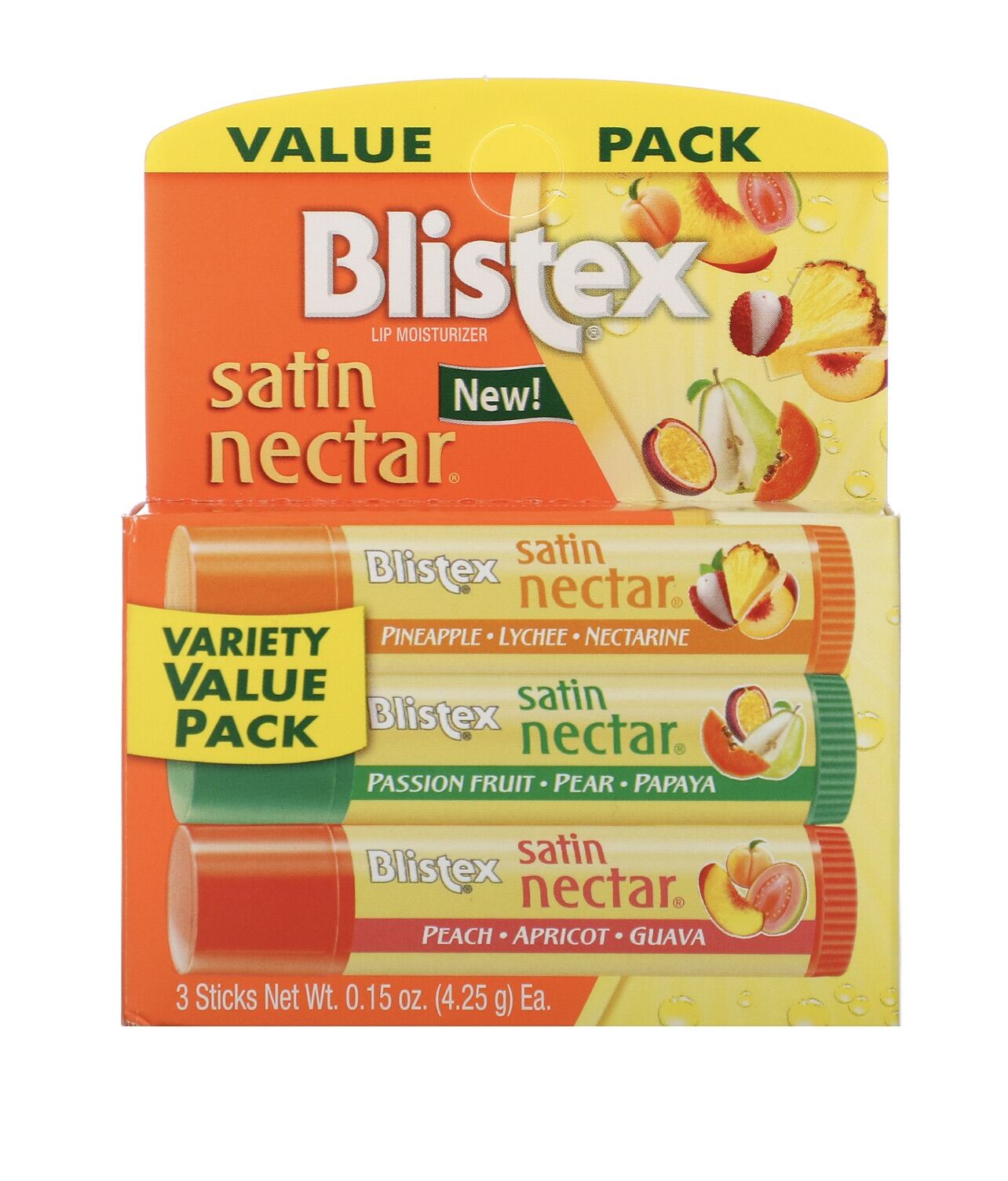 พร้อมส่ง!! Blistex Satin nectar 1 แพค ได้ 3 แท่ง - MixASale