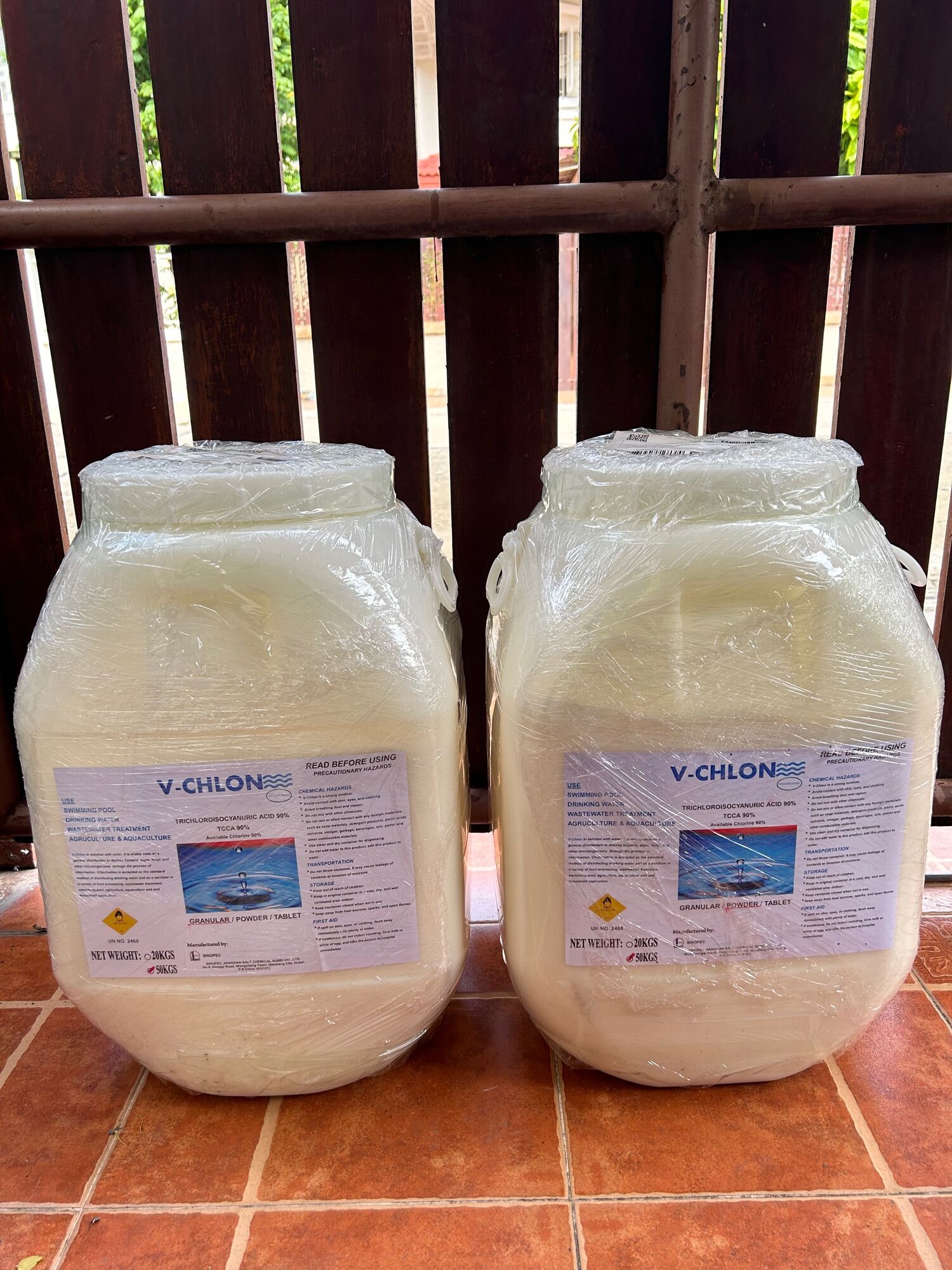 แนะนำคลอรีน90 TCCA. ผง-เกล็ด V-CHLON ปรับสภาพน้ำใส ขนาด 50 กิโลกรัม(กด ...