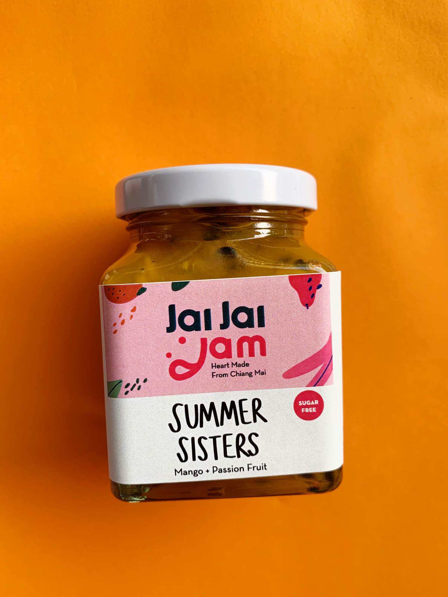 แยมมะม่วงผสมเสาวรส ไม่ใส่น้ำตาล No Sugar Added Mango and Passion Fruit Jam 220g | Jai Jai Jam ...