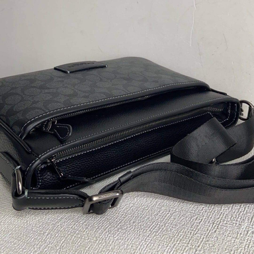 Coach CH078 District Crossbody In Signature Canvas Signature coated ...