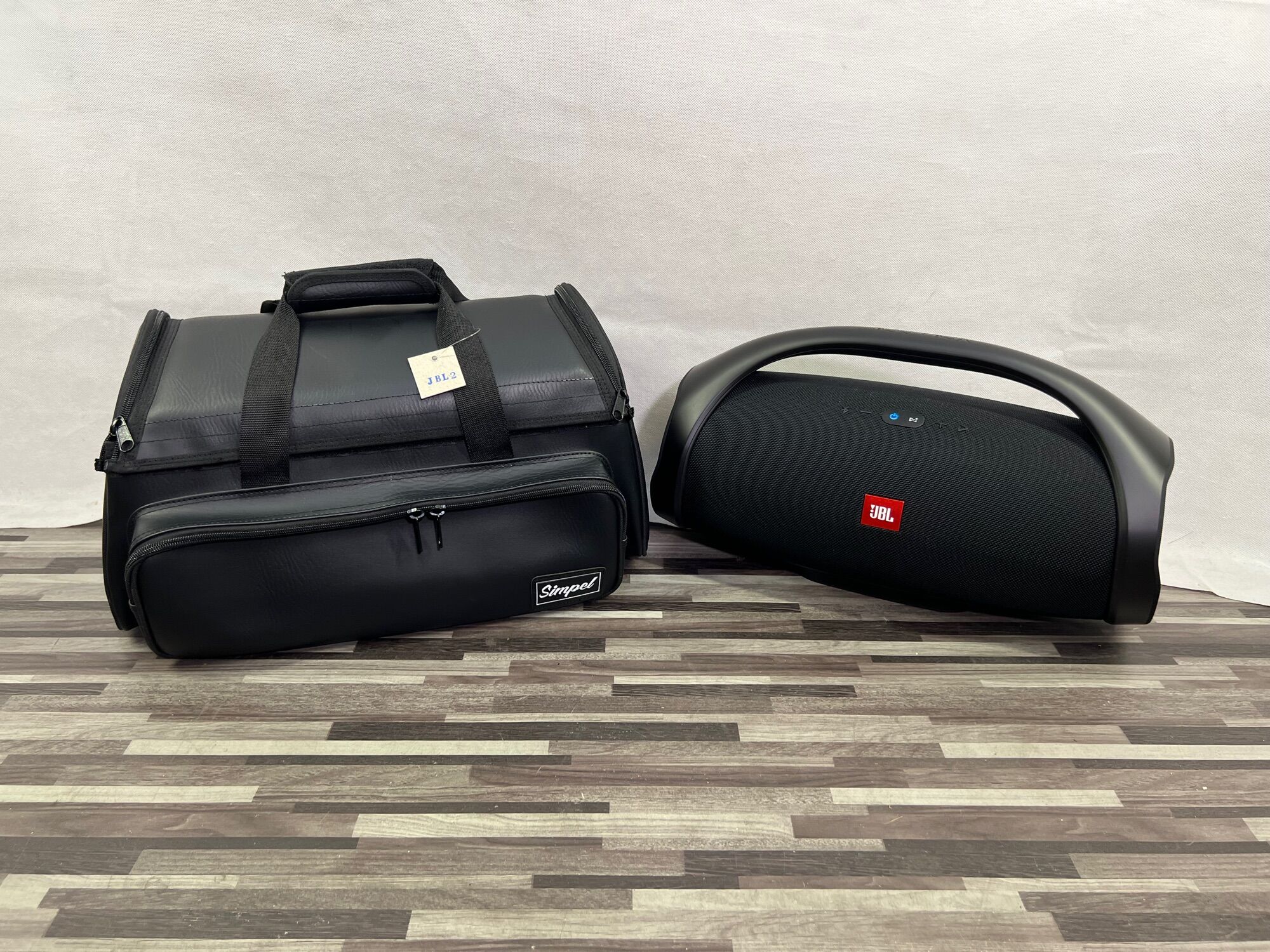 กระเป๋าใส่ลำโพง JBL BOOMBOX 1-2-3แบบหนังสีดำ | Lazada.co.th