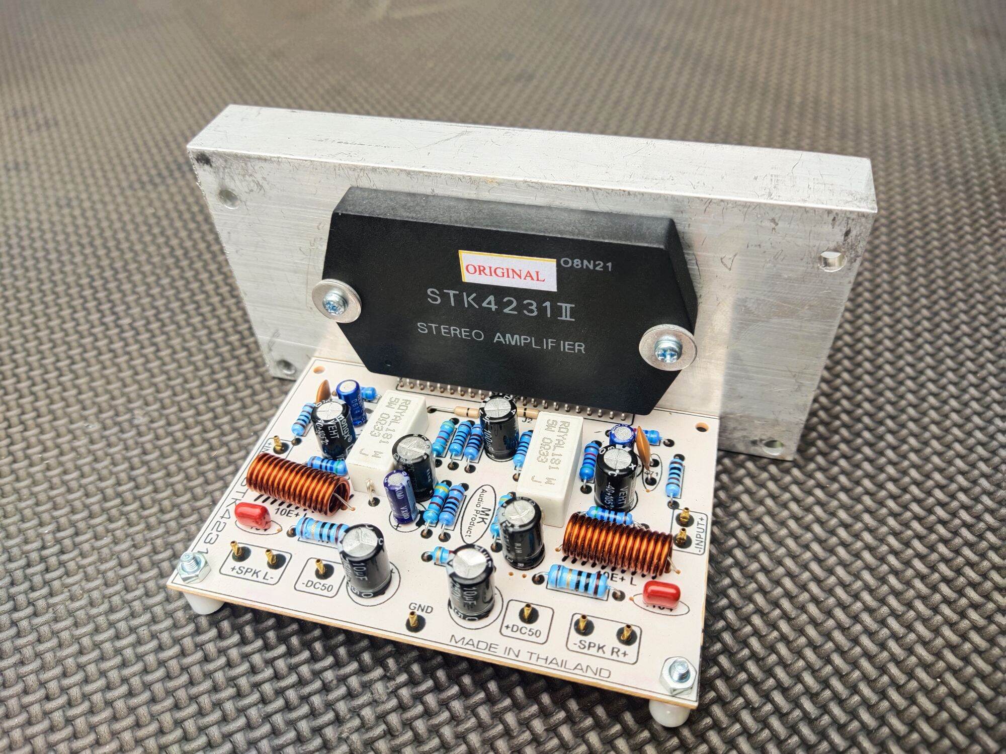 โมดูลเพาเวอร์แอมป์ พร้อมใช้งานคู่มือรูปที่2-5(บอร์ด+ไอซี+ซิ้งระบายความ ...