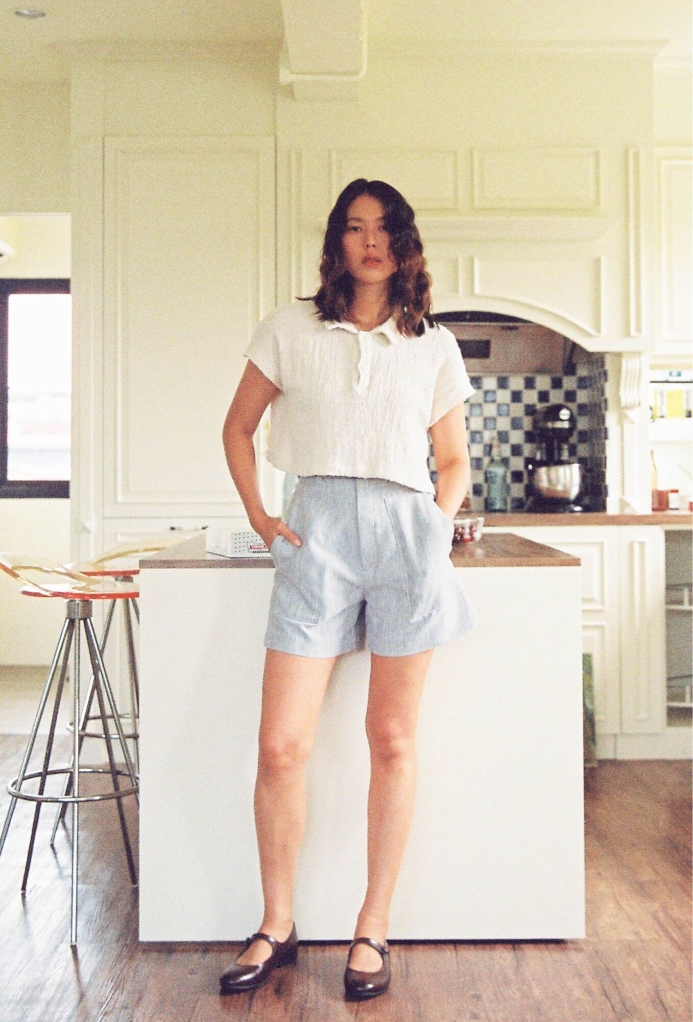 POCKETWOOD - Kira shorts 6 สี แพทเทิร์นใหม่ปรับขนาดต้นขาลง1 กางเกงขา ...