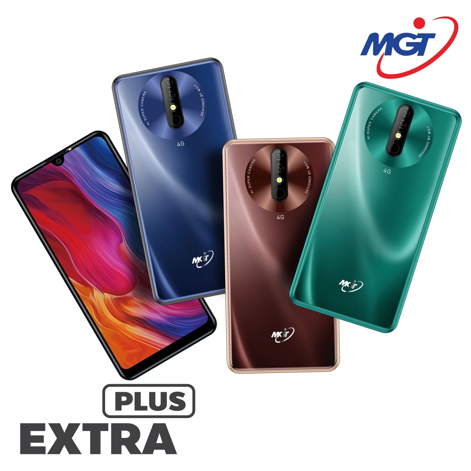 (สินค้าใหม่ มือ1!) Smart Phone MGT Extra Plus New หน้าจอกว้าง รองรับ 4G ...