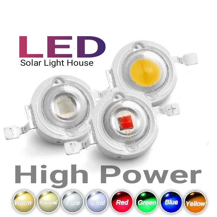 LED High Power DC3V - 3W หลอดไฟสี - Solar Everyday - ThaiPick