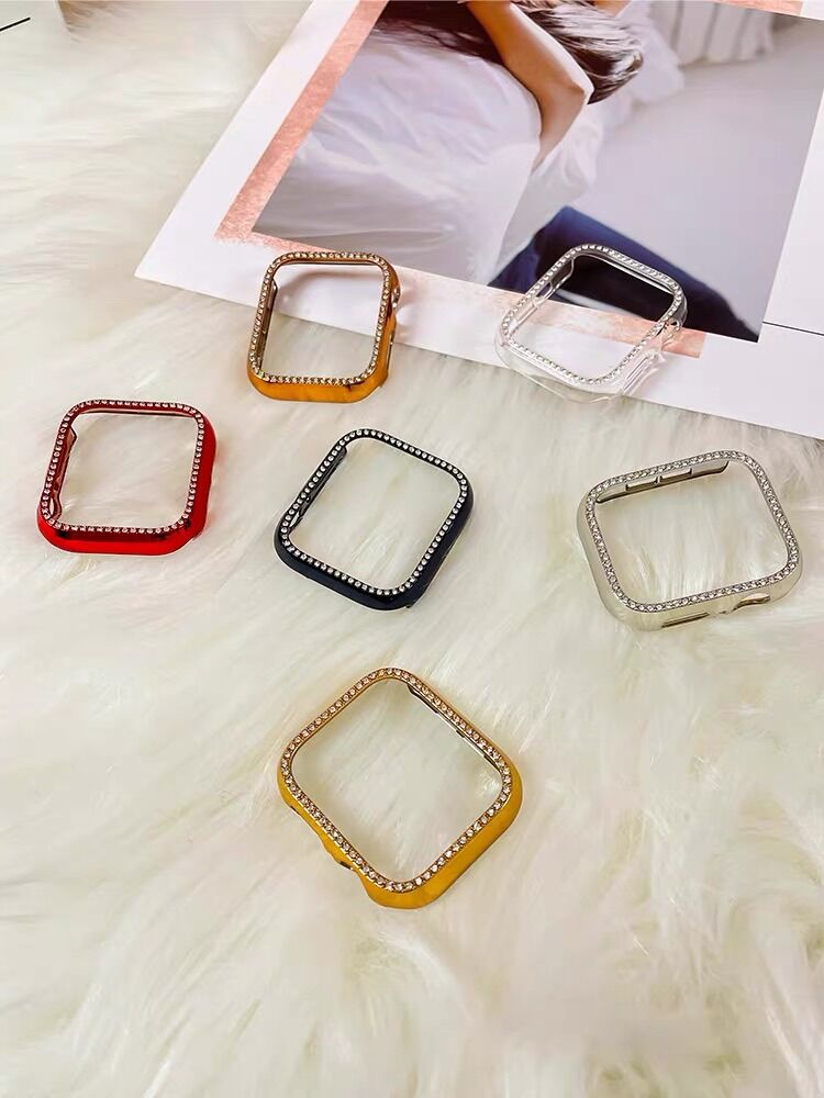 พร้อมส่ง งานสุดวิ้งค์ เคสประดับเพชร 1 แถว ใช้ได้กับ Apple Watch Series ...